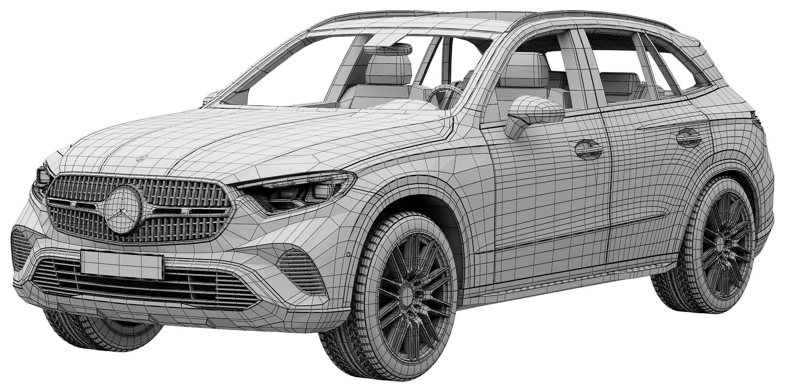 Mercedes-Benz GLC 3D Model by zifir3d