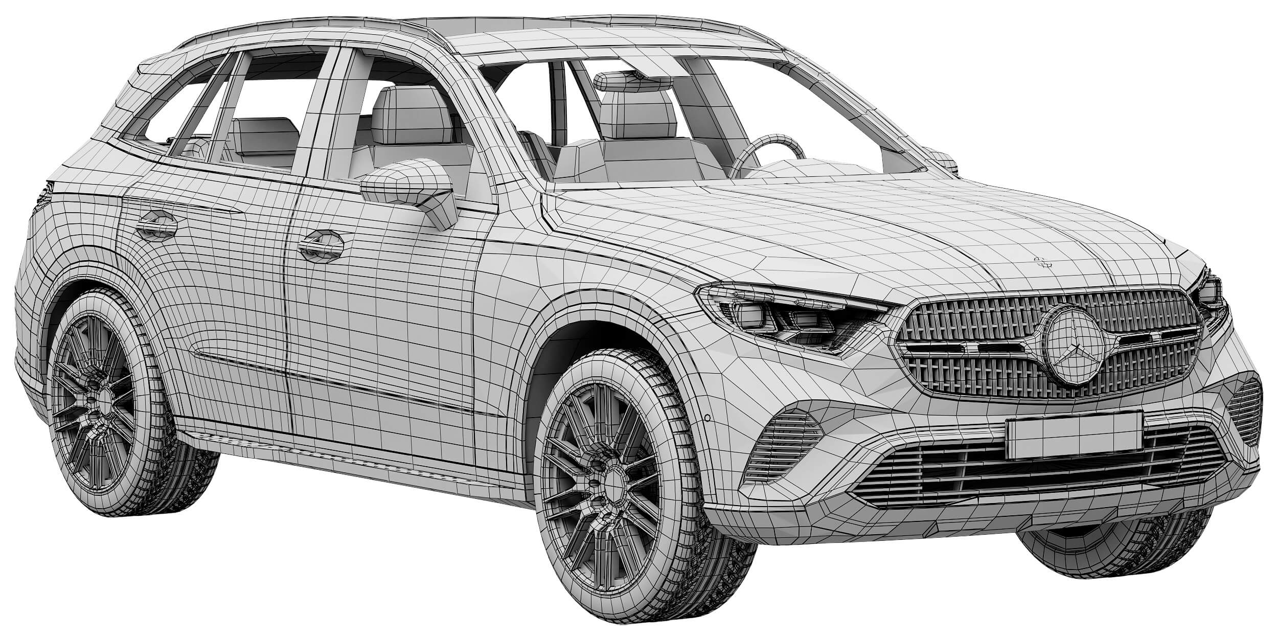 Mercedes-Benz GLC 3D Model by zifir3d