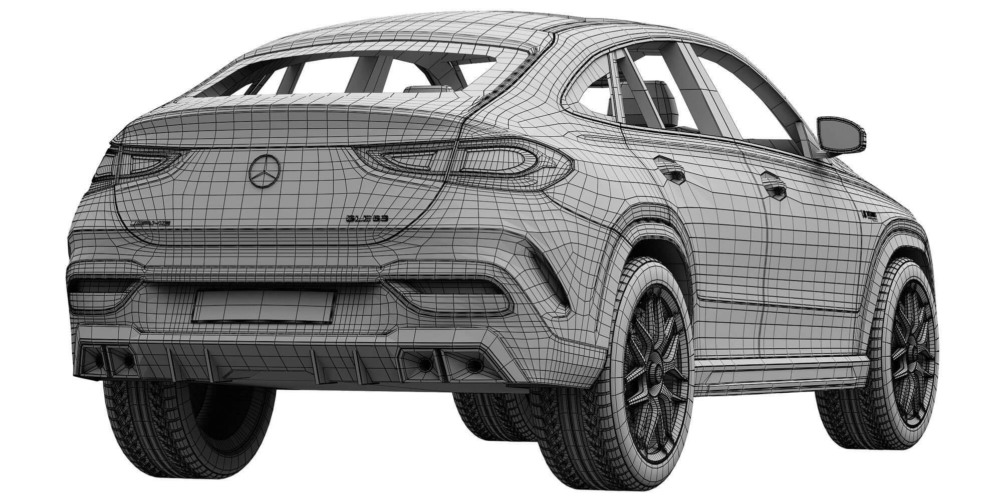 Mercedes-Benz GLE 63 Coupe 3D Model by zifir3d