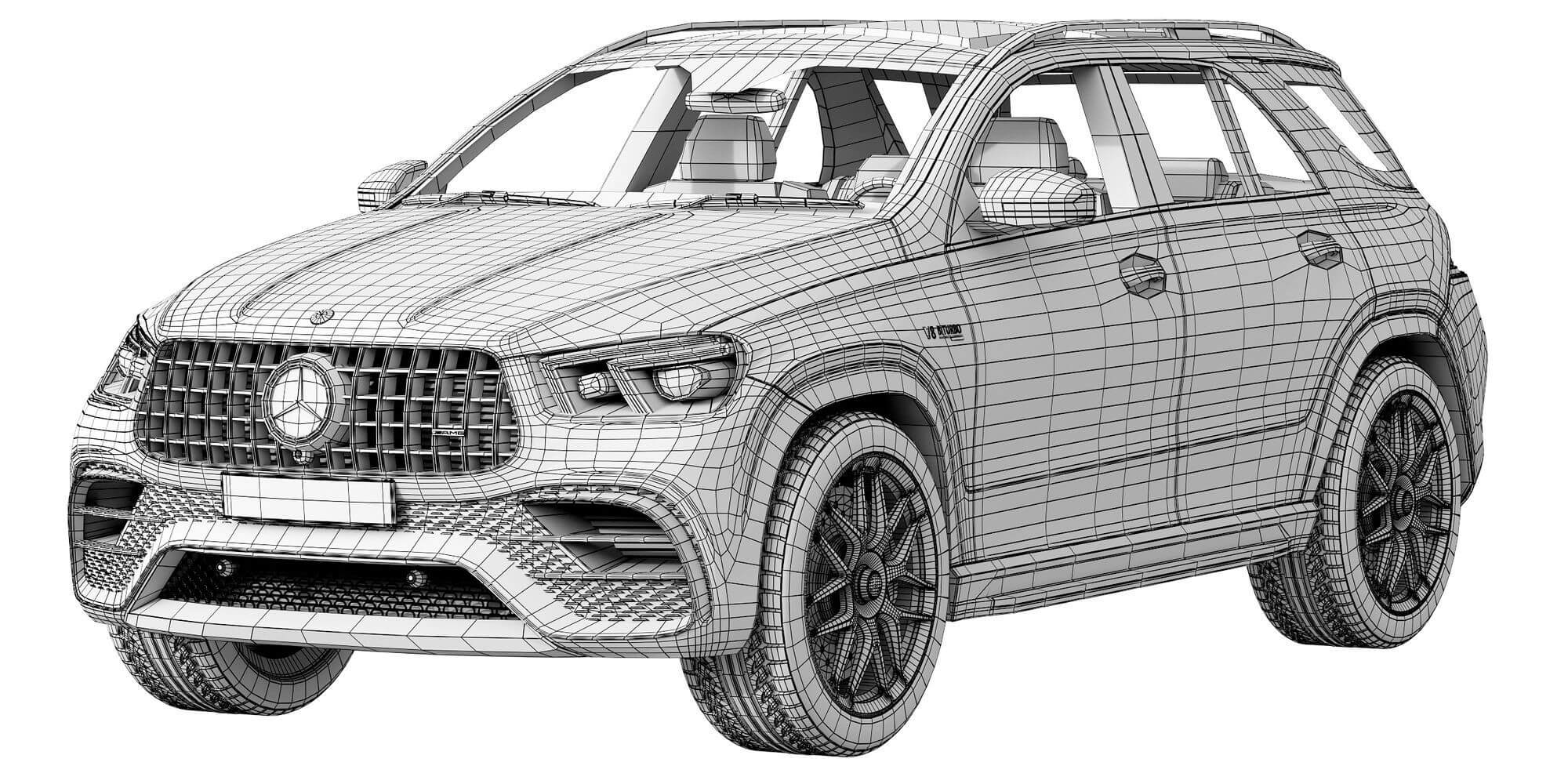 Mercedes-Benz GLE 63 3D Model by zifir3d