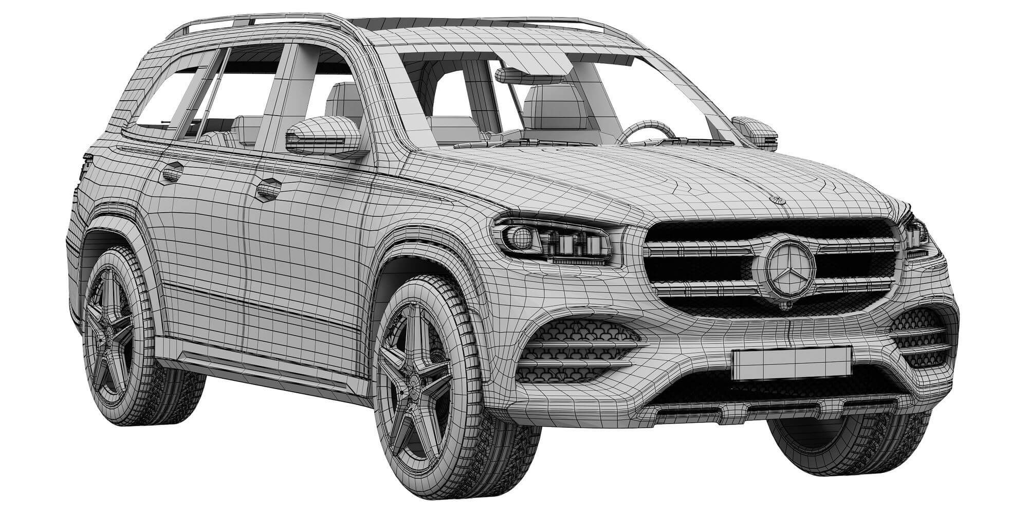 Mercedes-Benz GLS 3D Model by zifir3d