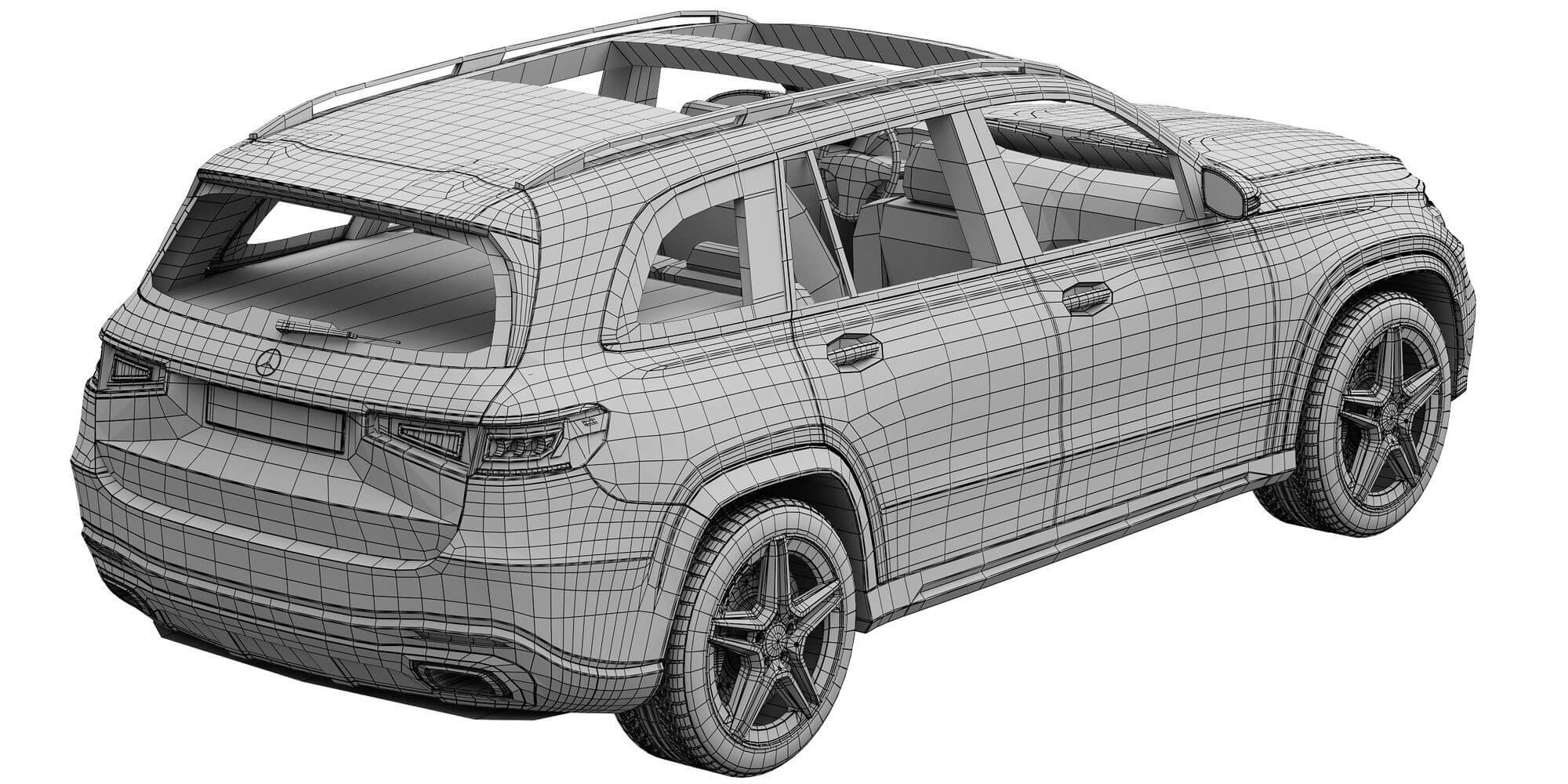 Mercedes-Benz GLS 3D Model by zifir3d