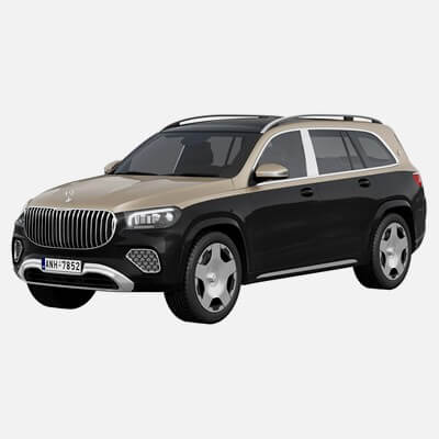 Mercedes-Benz GLS600 Maybach 2024 3D Model by zifir3d