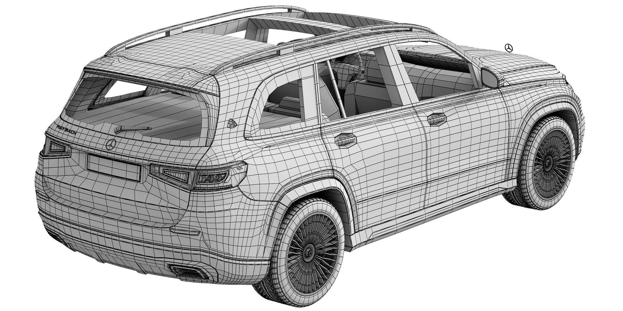 Mercedes-Benz Maybach GLS 3D Model by zifir3d