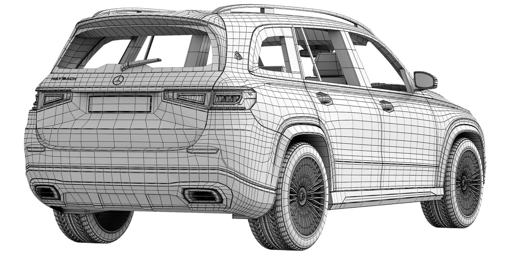 Mercedes-Benz Maybach GLS 3D Model by zifir3d