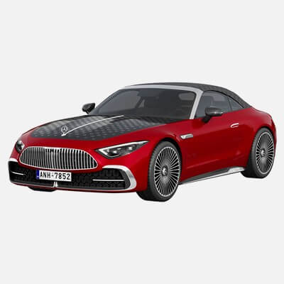 Mercedes-Benz SL Monogram Maybach 3D Model by zifir3d