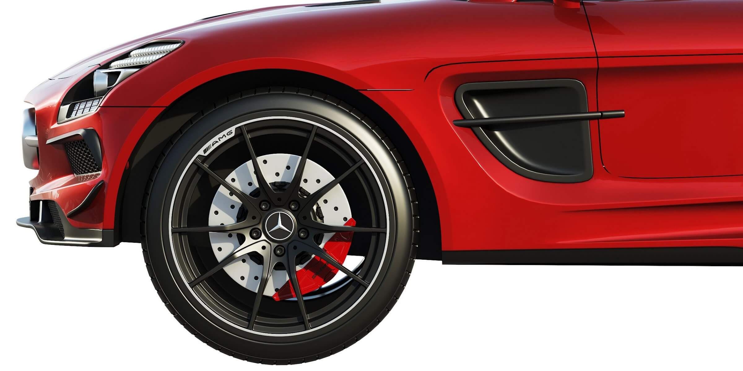 Mercedes-Benz SLS AMG Mini Car 3D Model by zifir3d