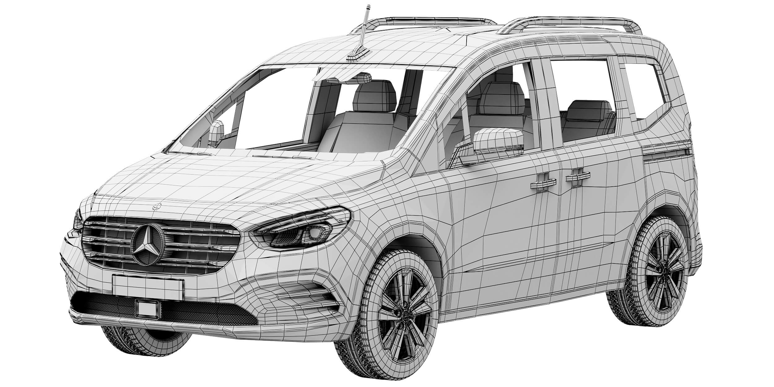 Mercedes-Benz T-Class 3D Model by zifir3d
