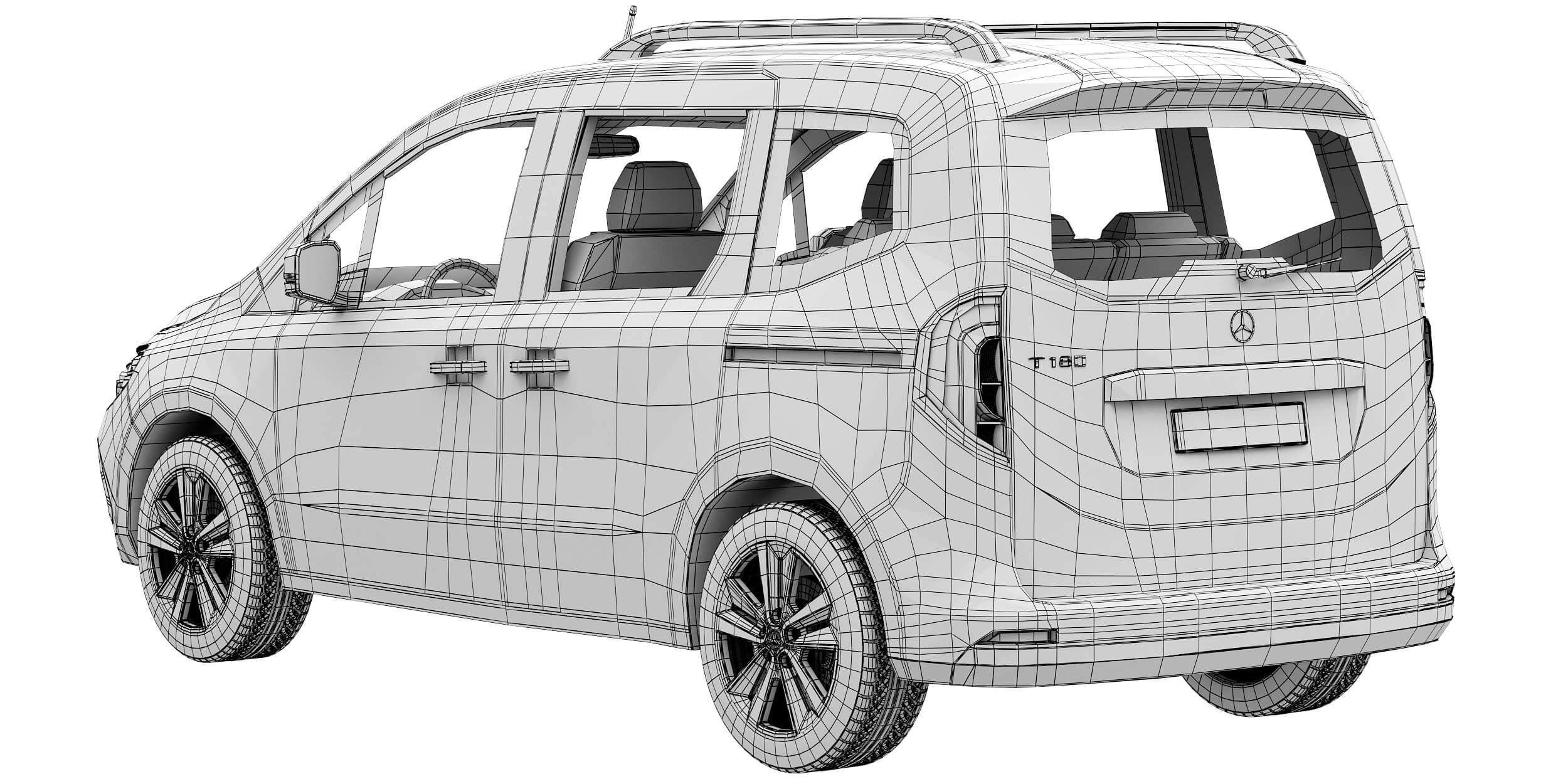 Mercedes-Benz T-Class 3D Model by zifir3d