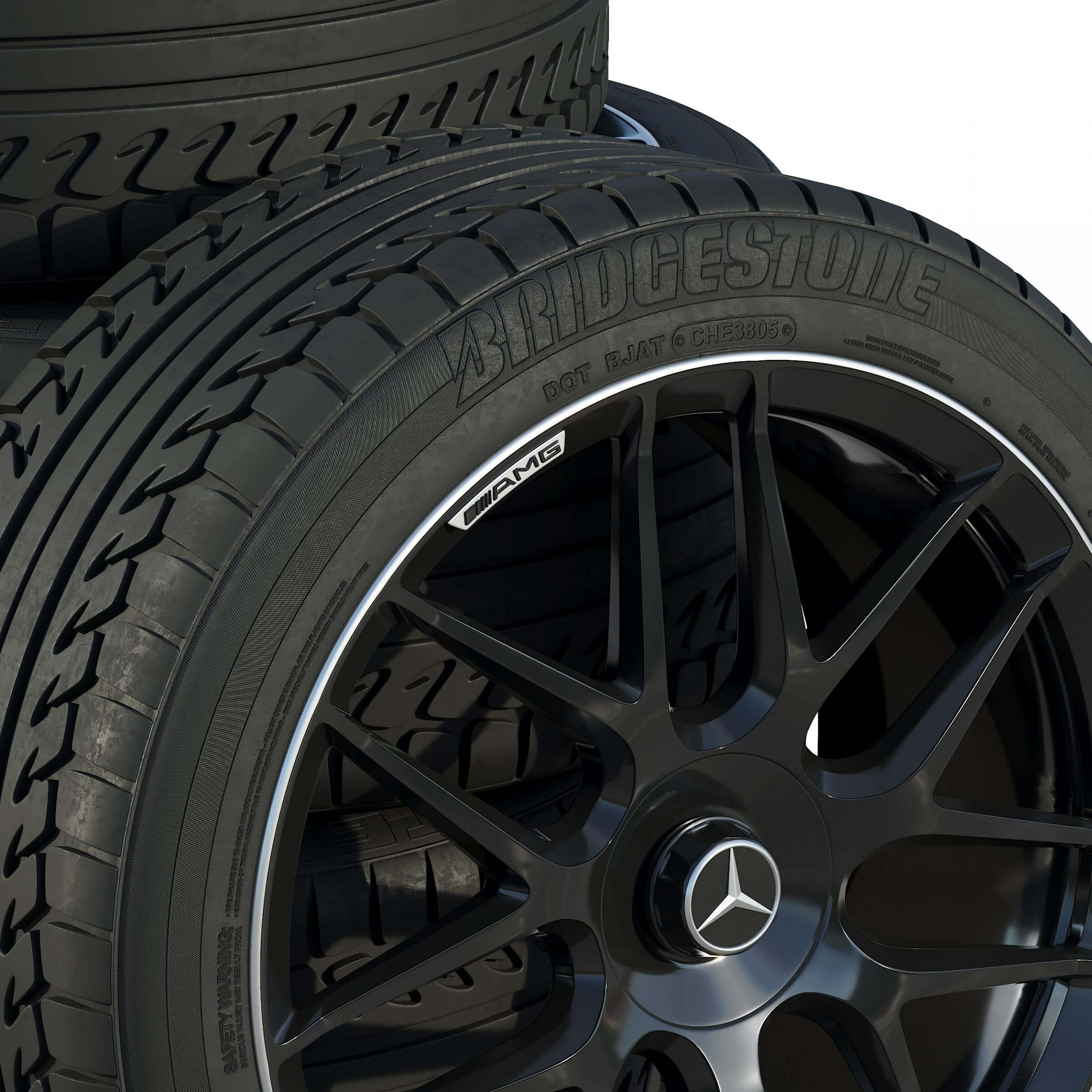 Mercedes Tires 2 - 3D Model by zifir3d