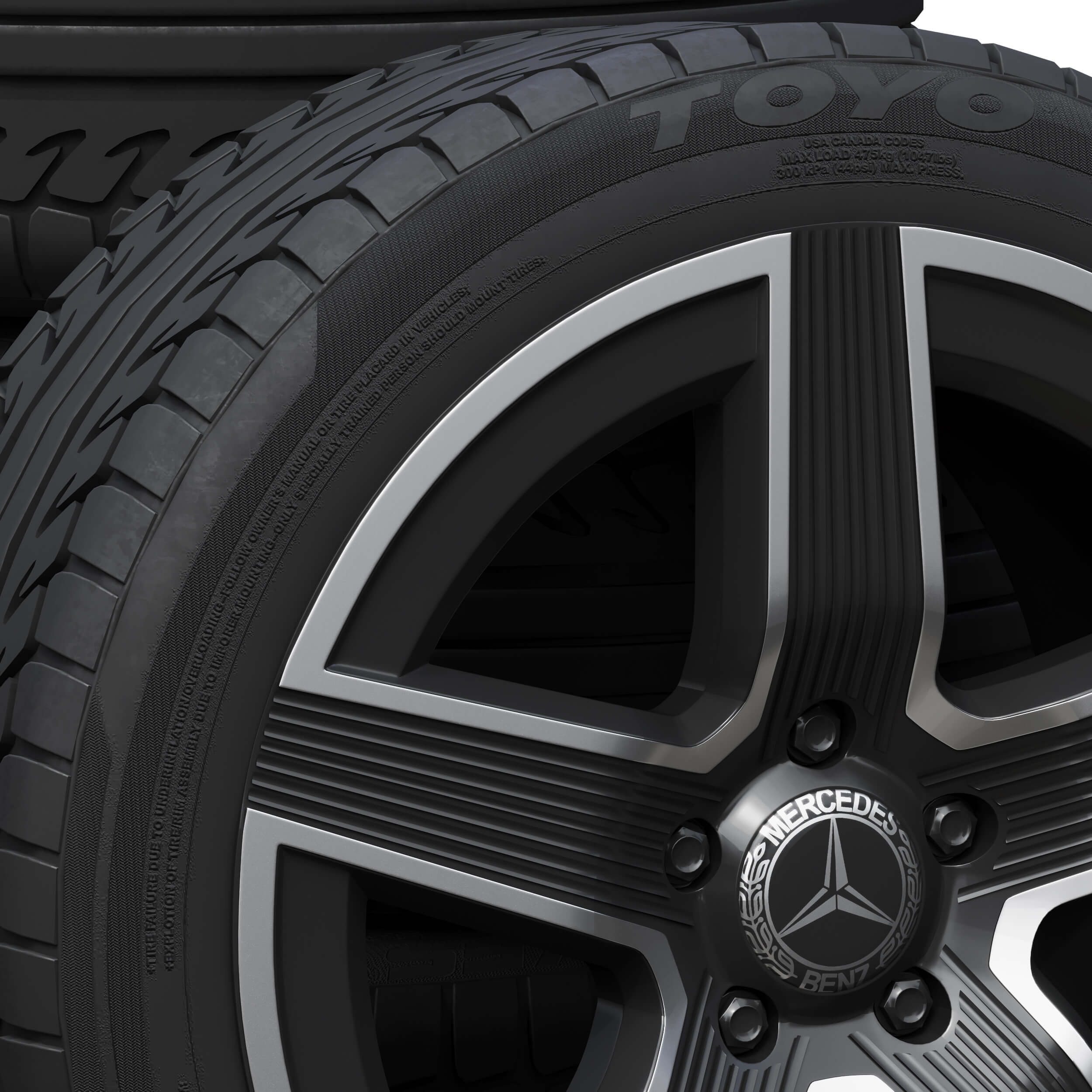 Mercedes Tires 8 - 3D Model by zifir3d