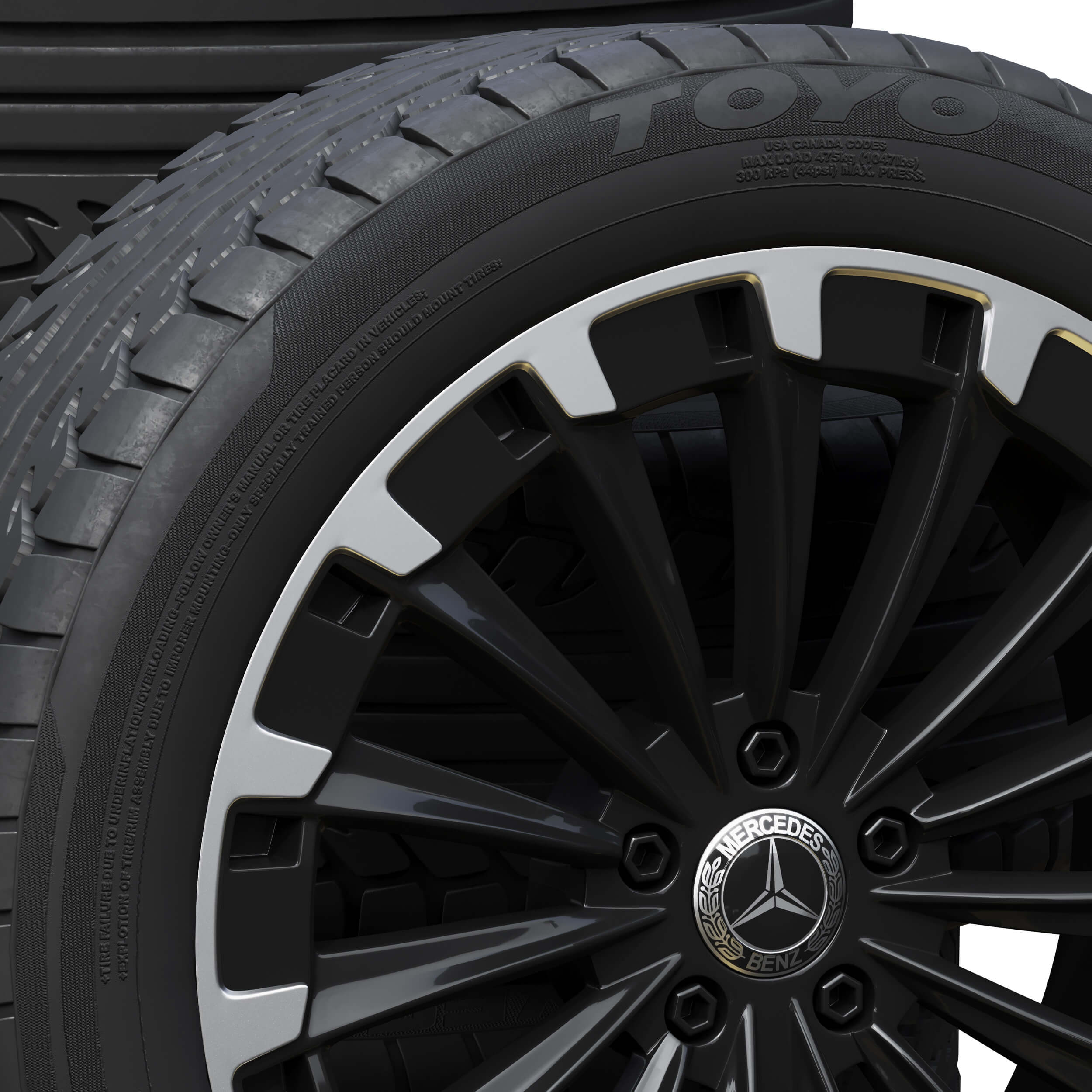 Mercedes Tires 9 - 3D Model by zifir3d