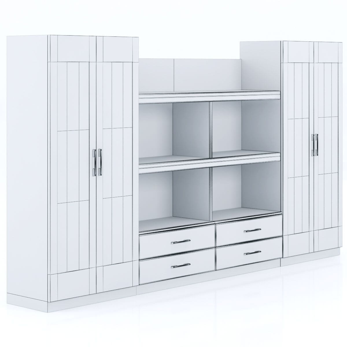 Merx Zeus Bookcases - 3D Model by zifir3d