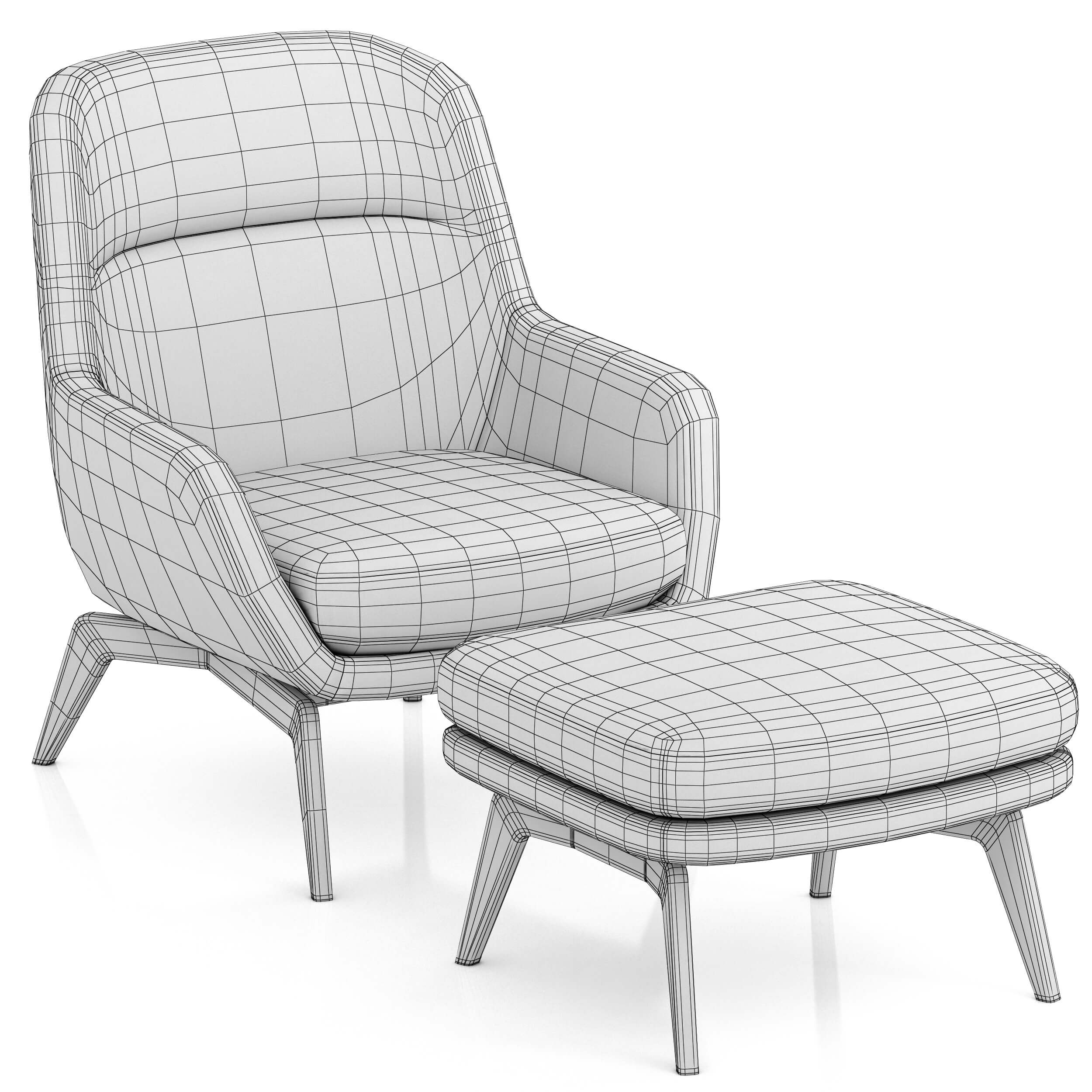 Minotti Belt Chair - 3D Model by zifir3d