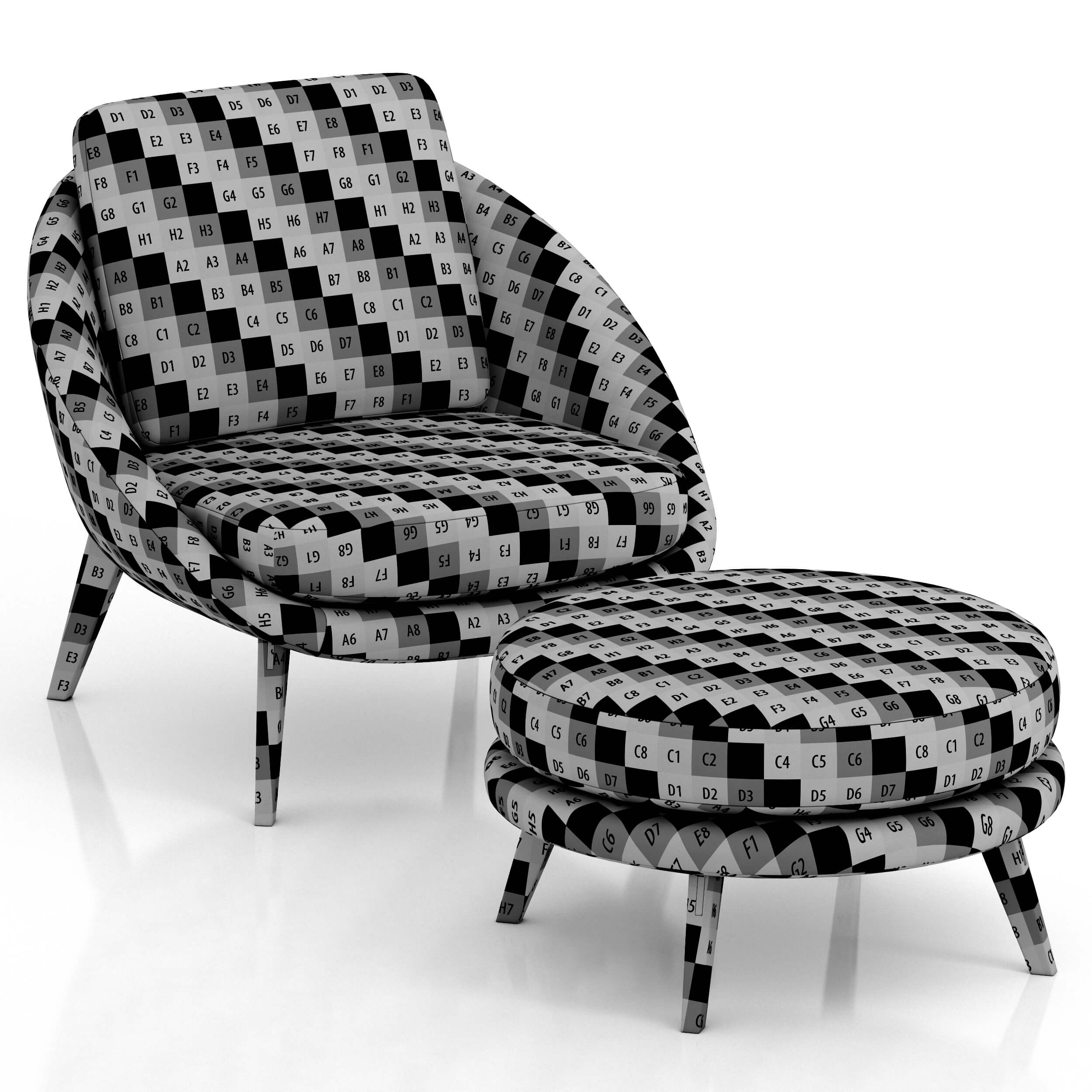 Minotti Lido Chair - 3D Model by zifir3d