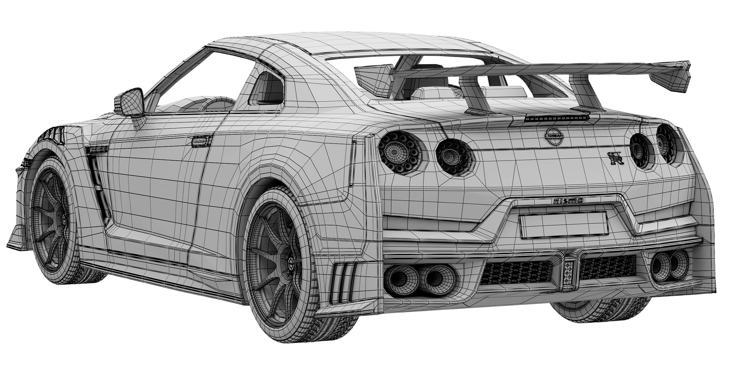 Nissan GT-R Nismo 3D Model by zifir3d