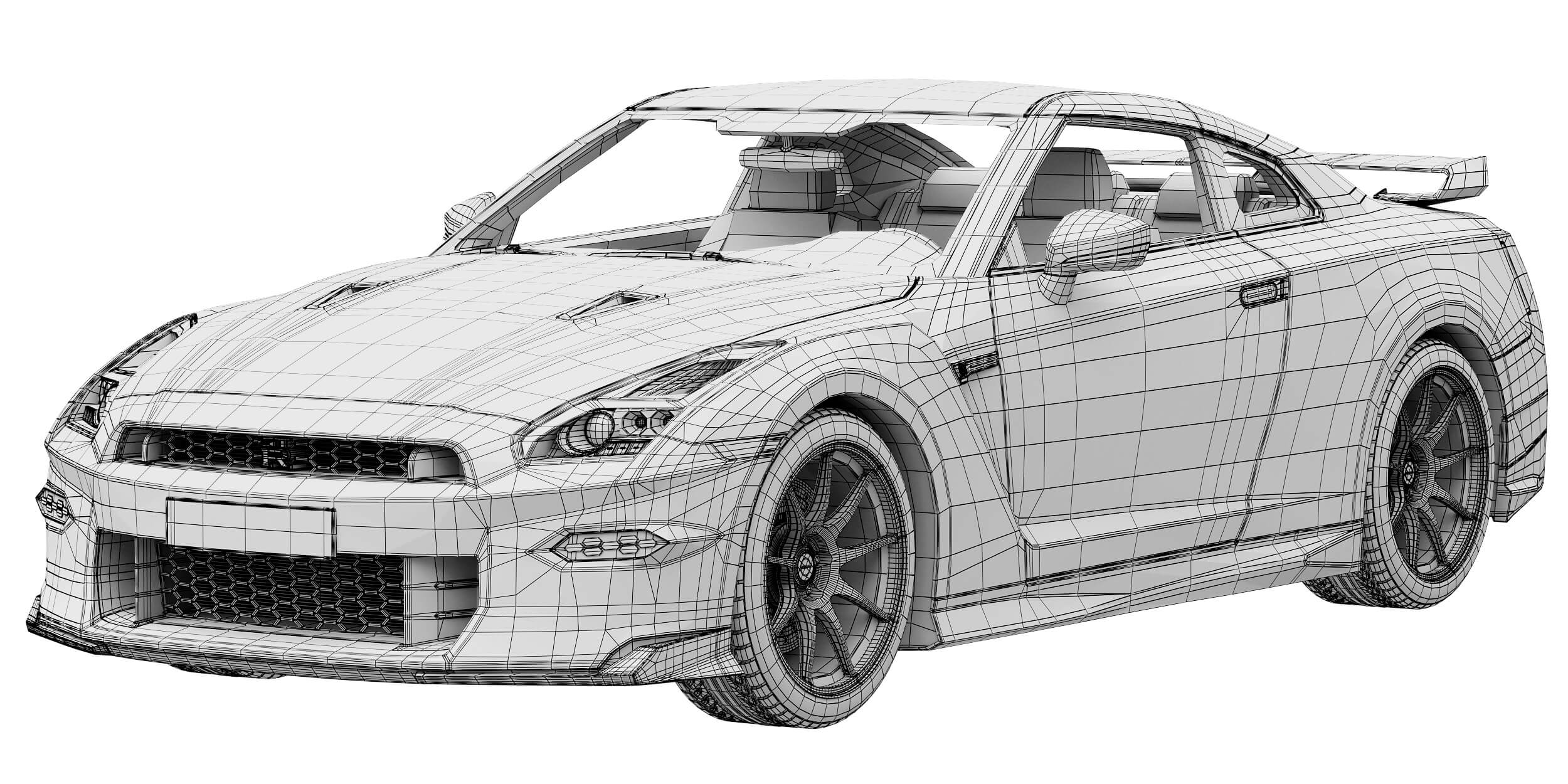 Nissan GT-R 3D Model by zifir3d