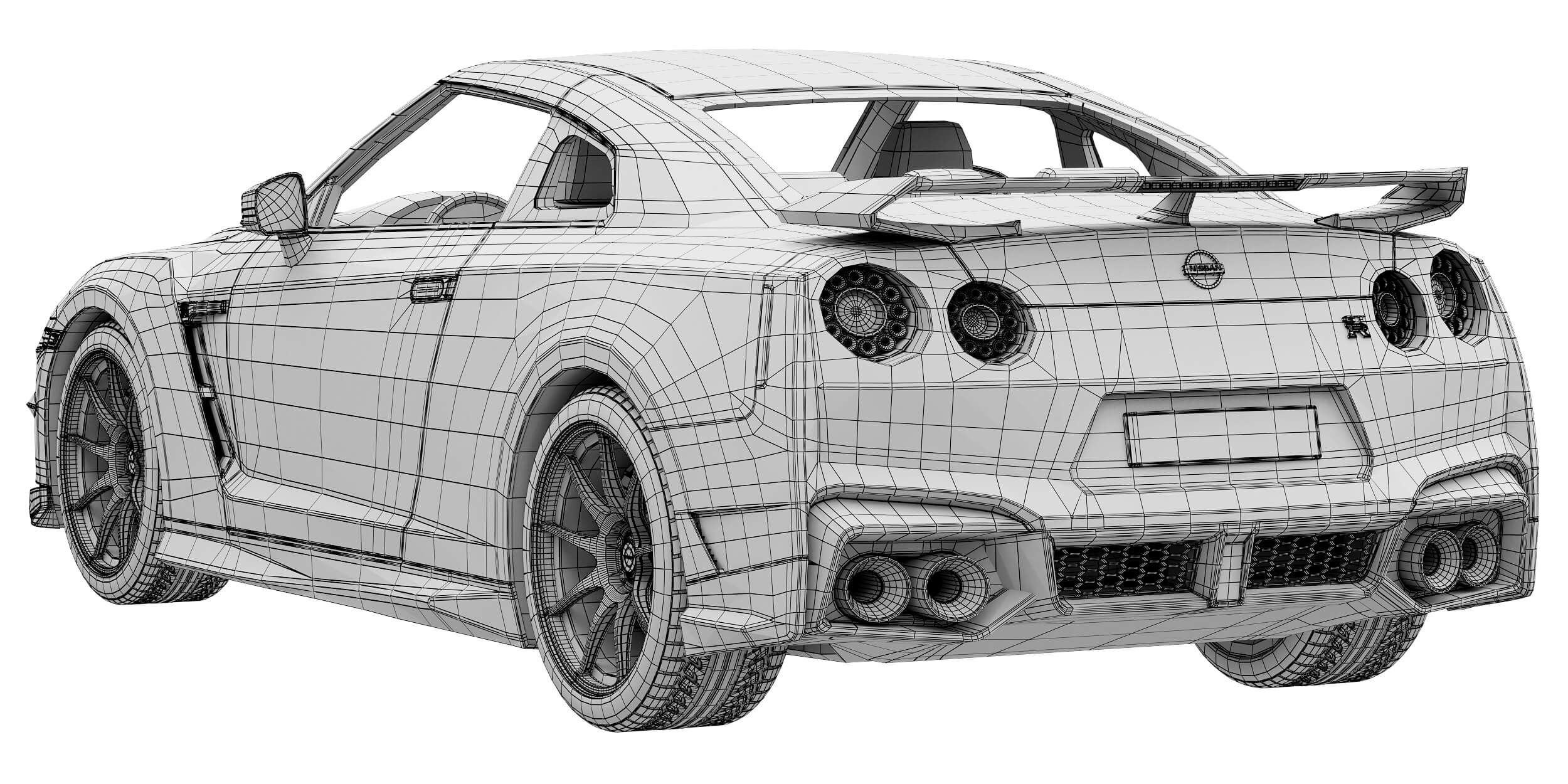 Nissan GT-R 3D Model by zifir3d