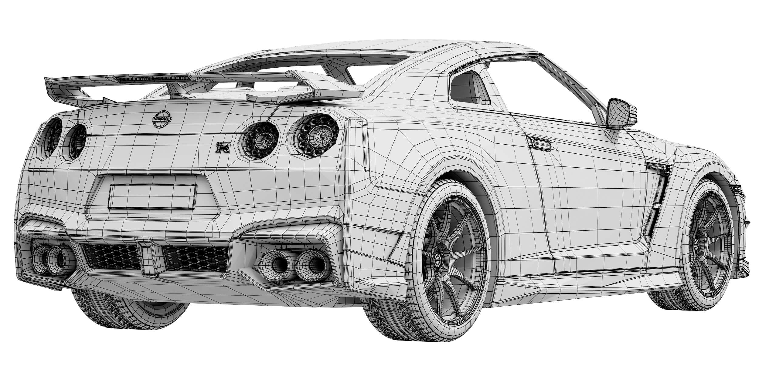 Nissan GT-R 3D Model by zifir3d