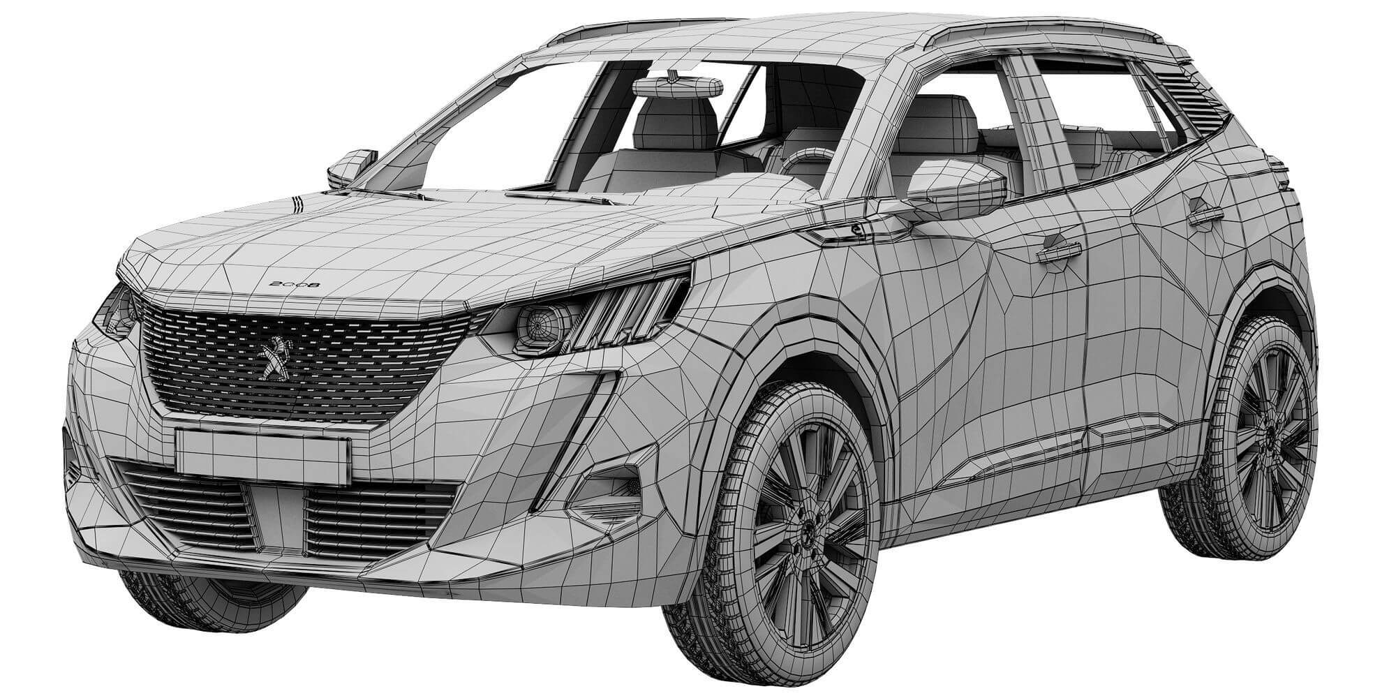 Peugeot 2008 - 3D Model by zifir3d