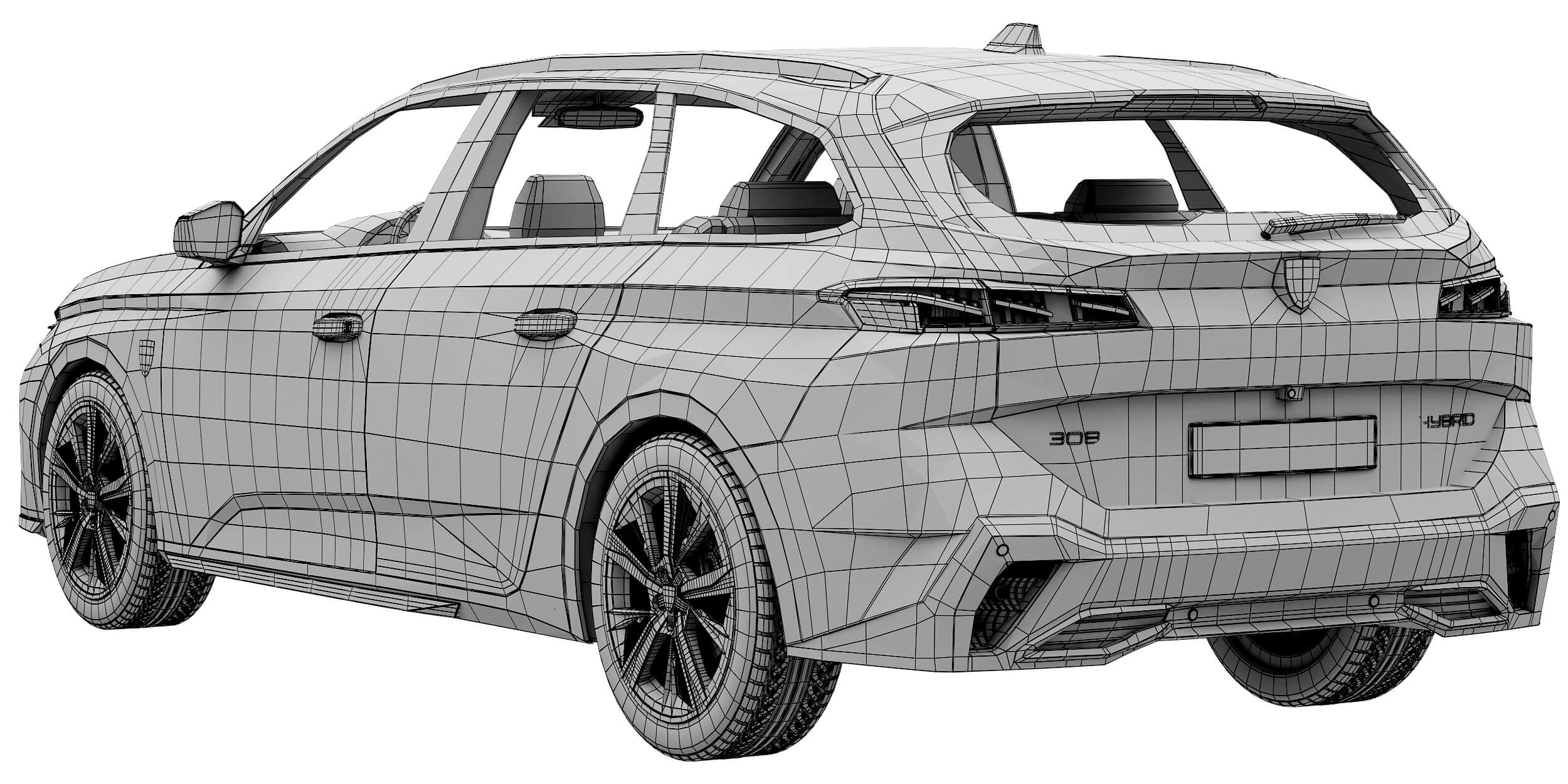 Peugeot 308 SW - 3D Model by zifir3d