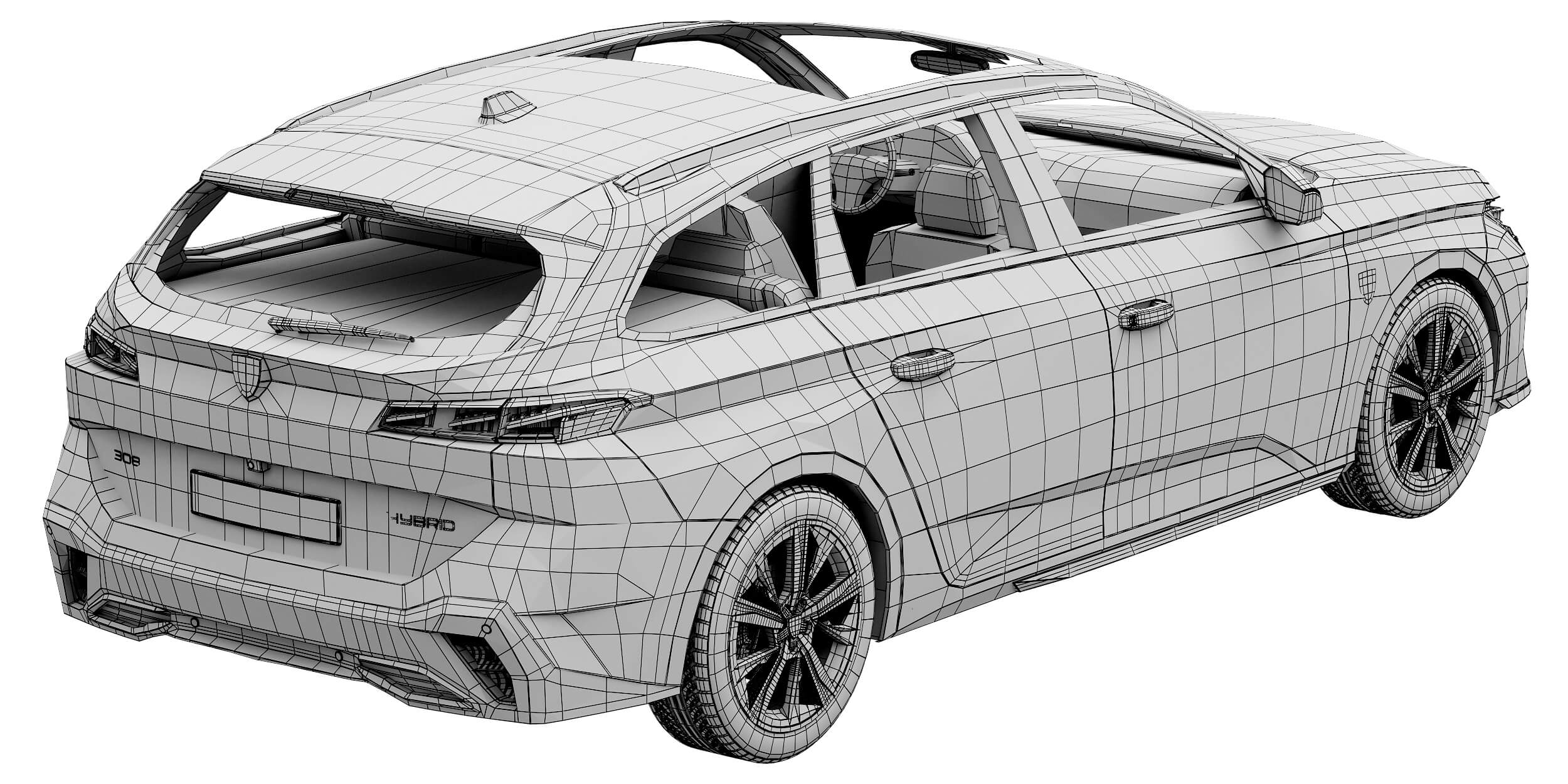 Peugeot 308 SW - 3D Model by zifir3d