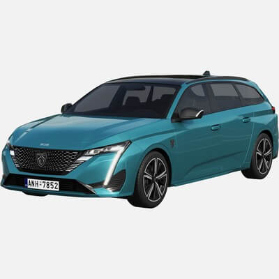 Peugeot 308 SW - 3D Model by zifir3d