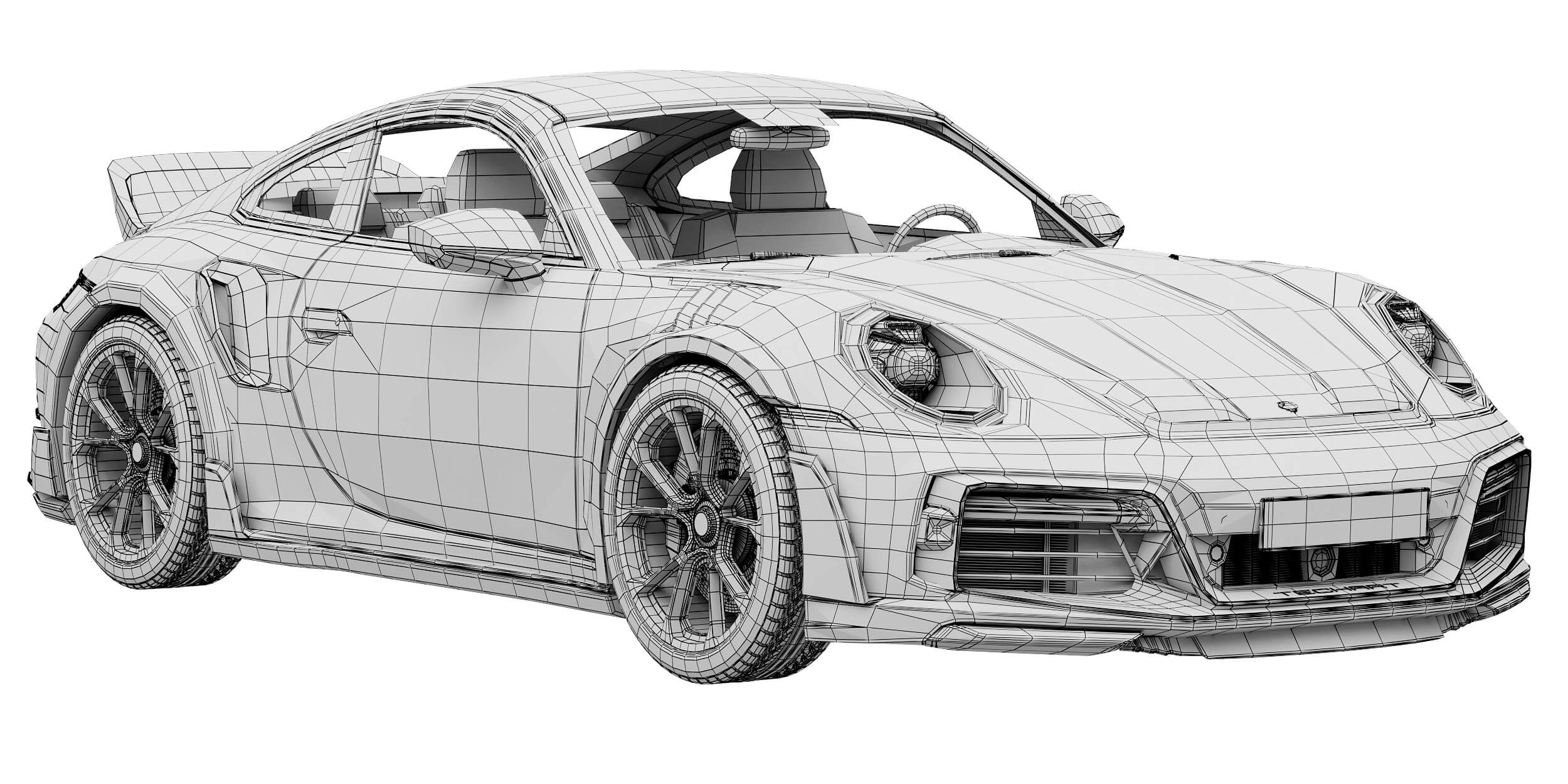 Porsche 911 Techart GTstreet R Touring - 3D Model by zifir3d