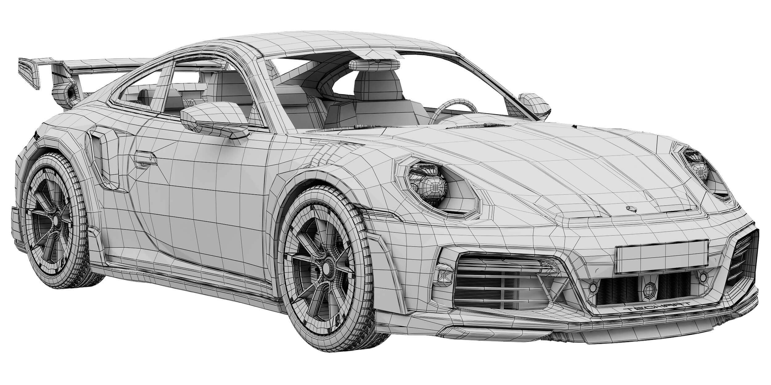 Porsche 911 TECHART GTstreet R - 3D Model by zifir3d