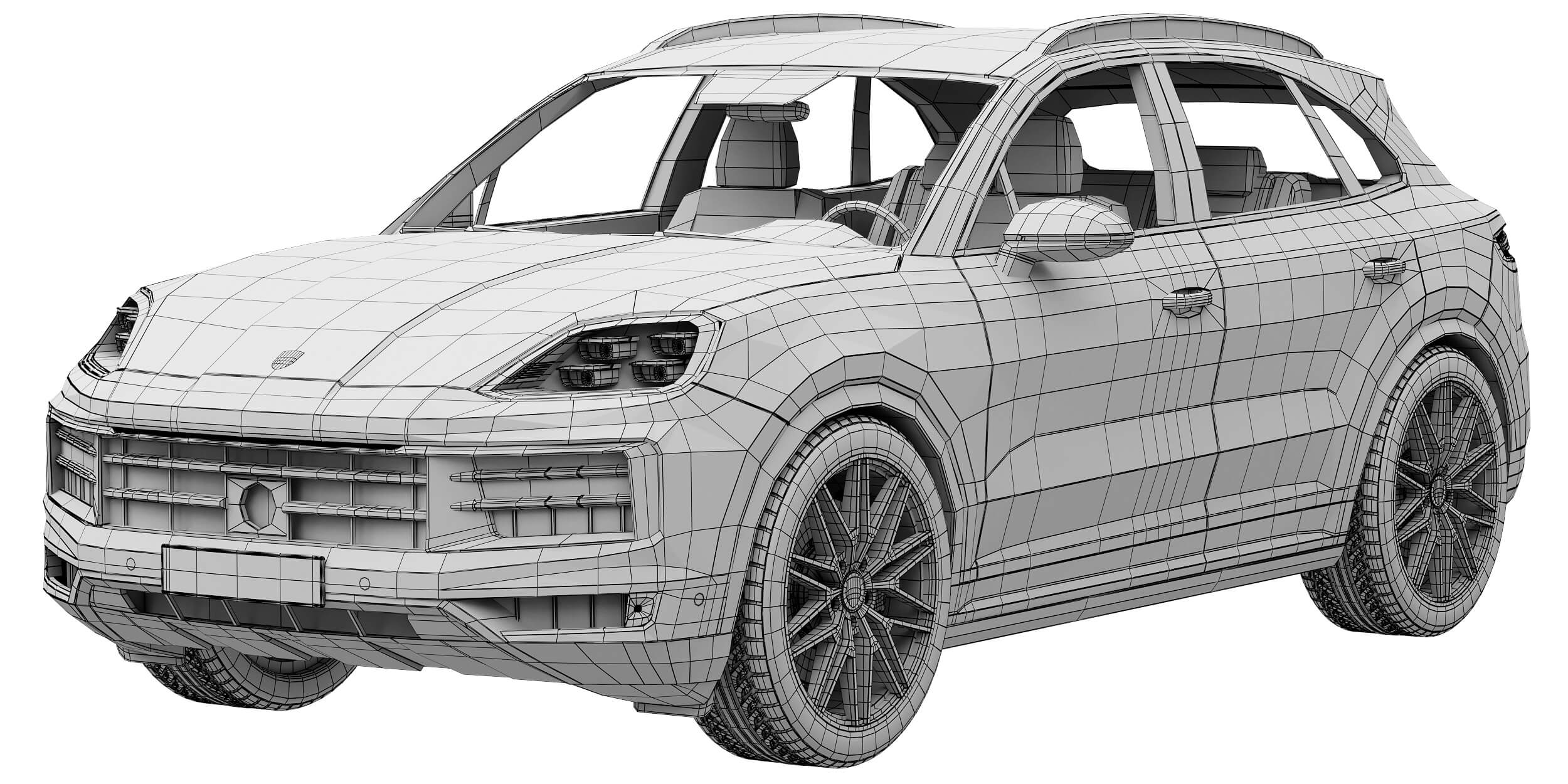 Porsche Cayenne - 3D Model by zifir3d