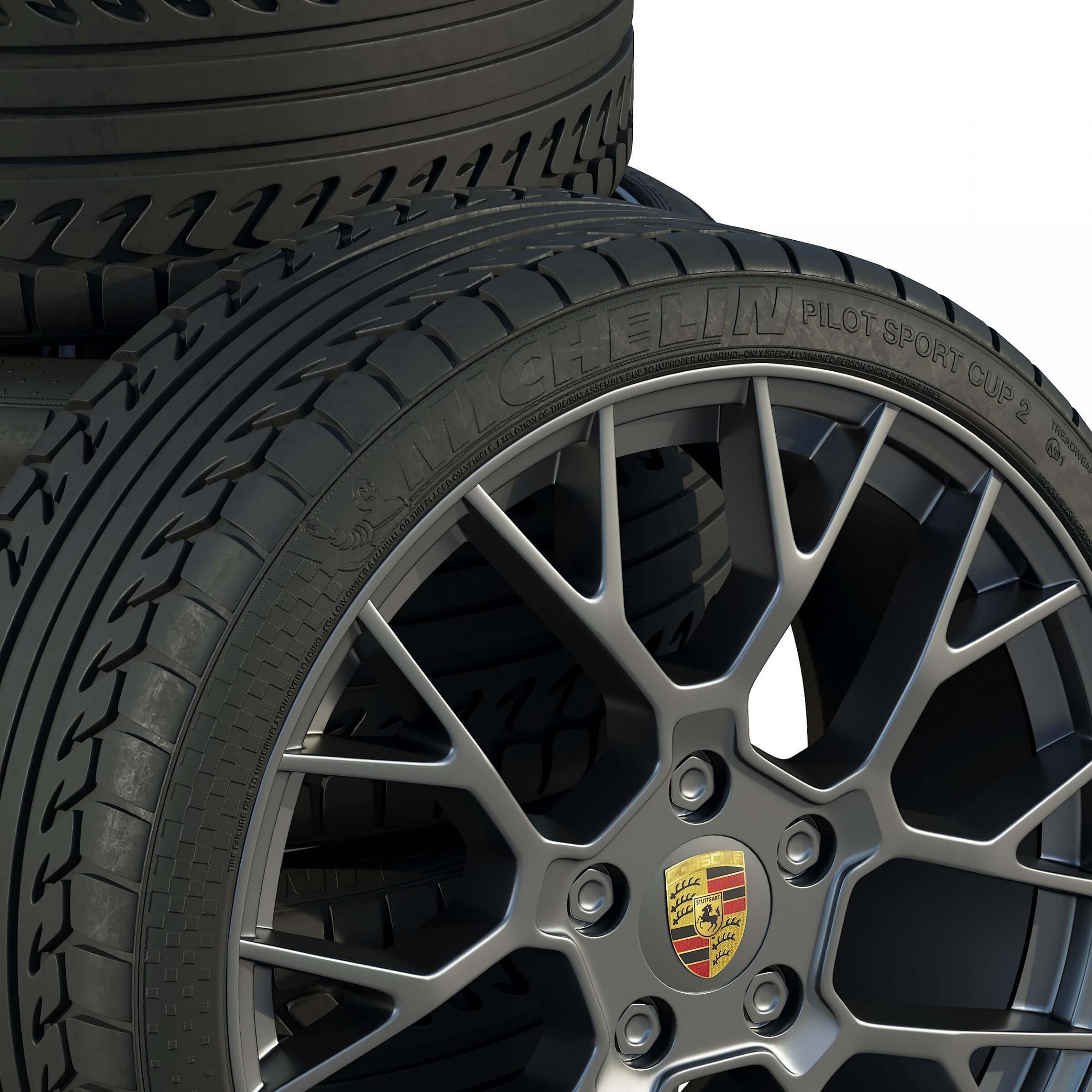 Porsche Tire 1 - 3D Model by zifir3d