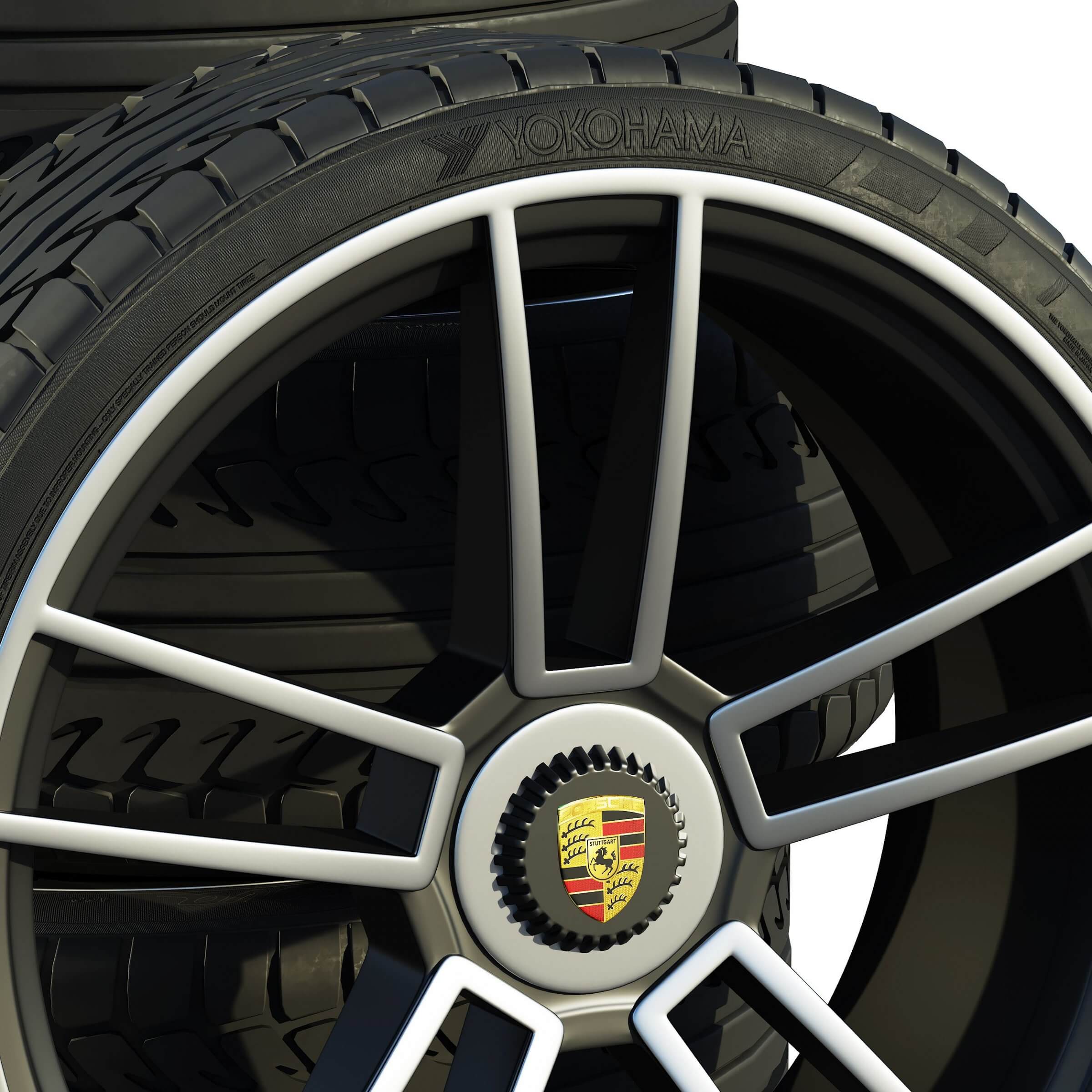 Porsche Tire 5 - 3D Model by zifir3d