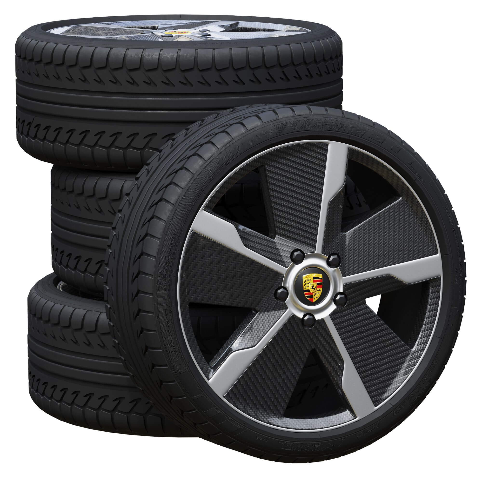 Porsche Tire 7 - 3D Model by zifir3d
