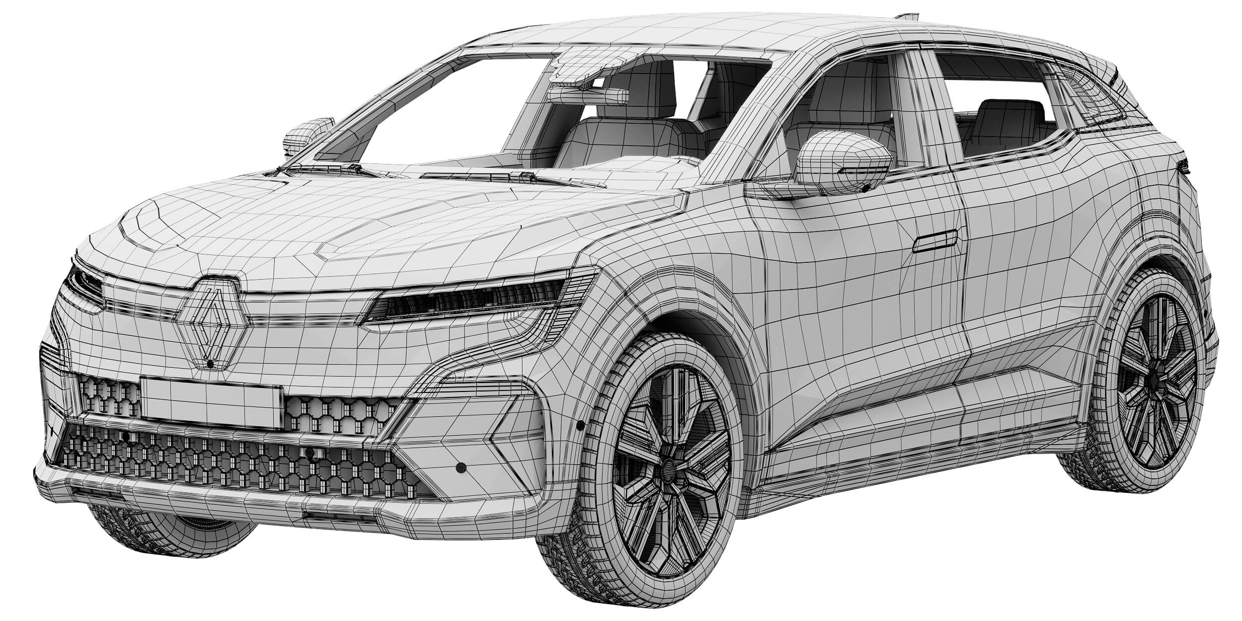 Renault Megane E-Tech 3D Model by zifir3d