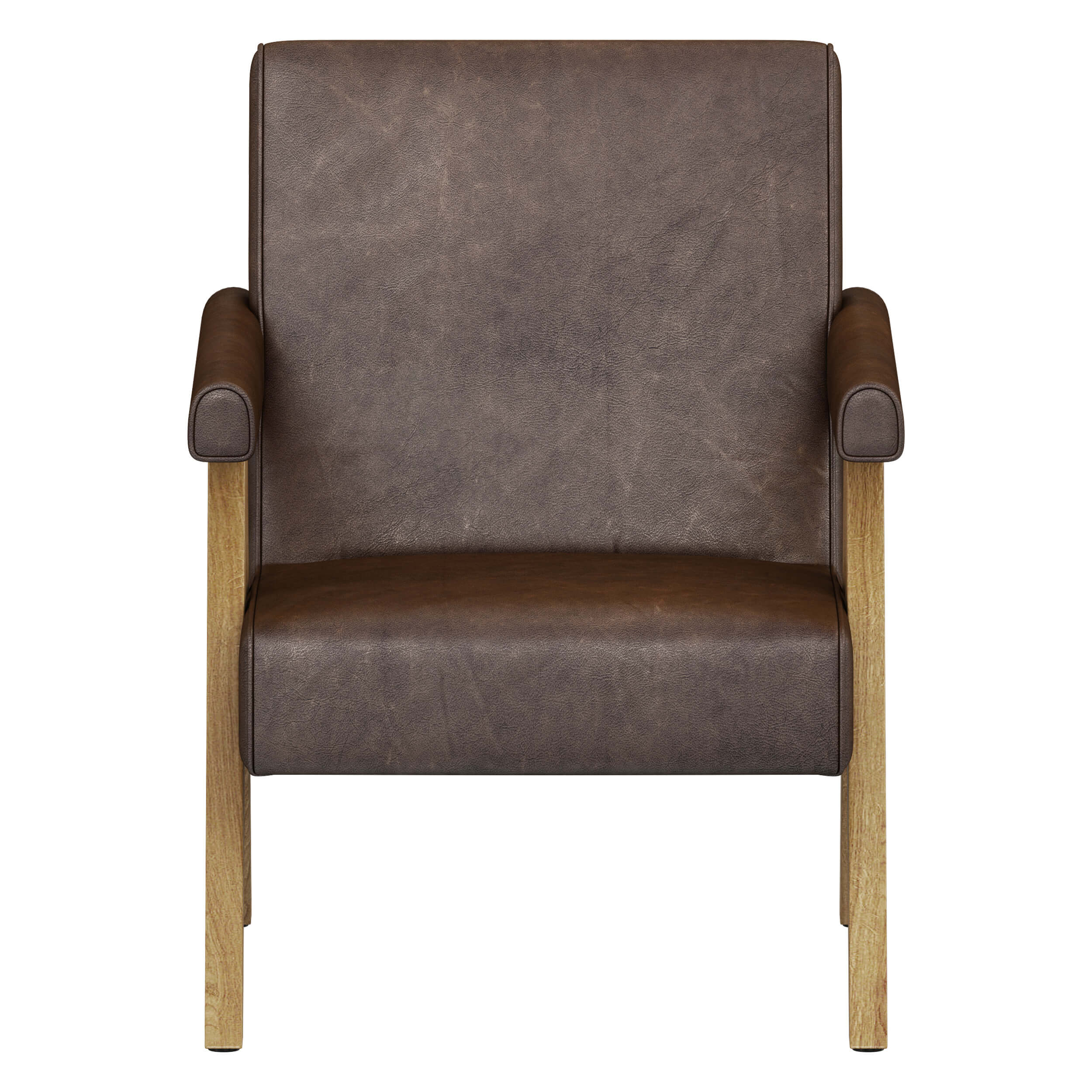 Restoration Hardware Jakob Leather Lounge Chair - 3D Model by zifir3d