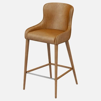 Restoration Hardware Nicola Slope Dolce Faux Counter Stool - 3D Model ...