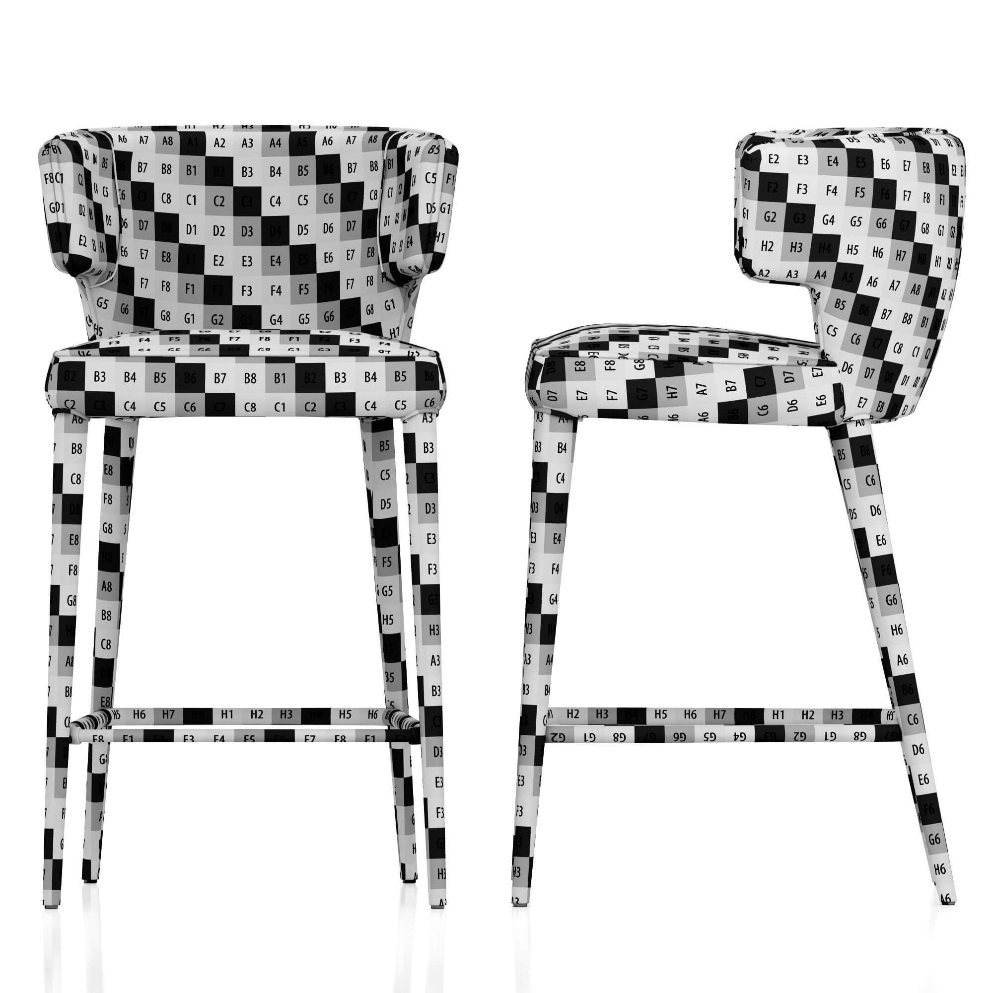 Restoration Hardware Nicola Wing Dolce Faux Counter Stool - 3D Model by ...