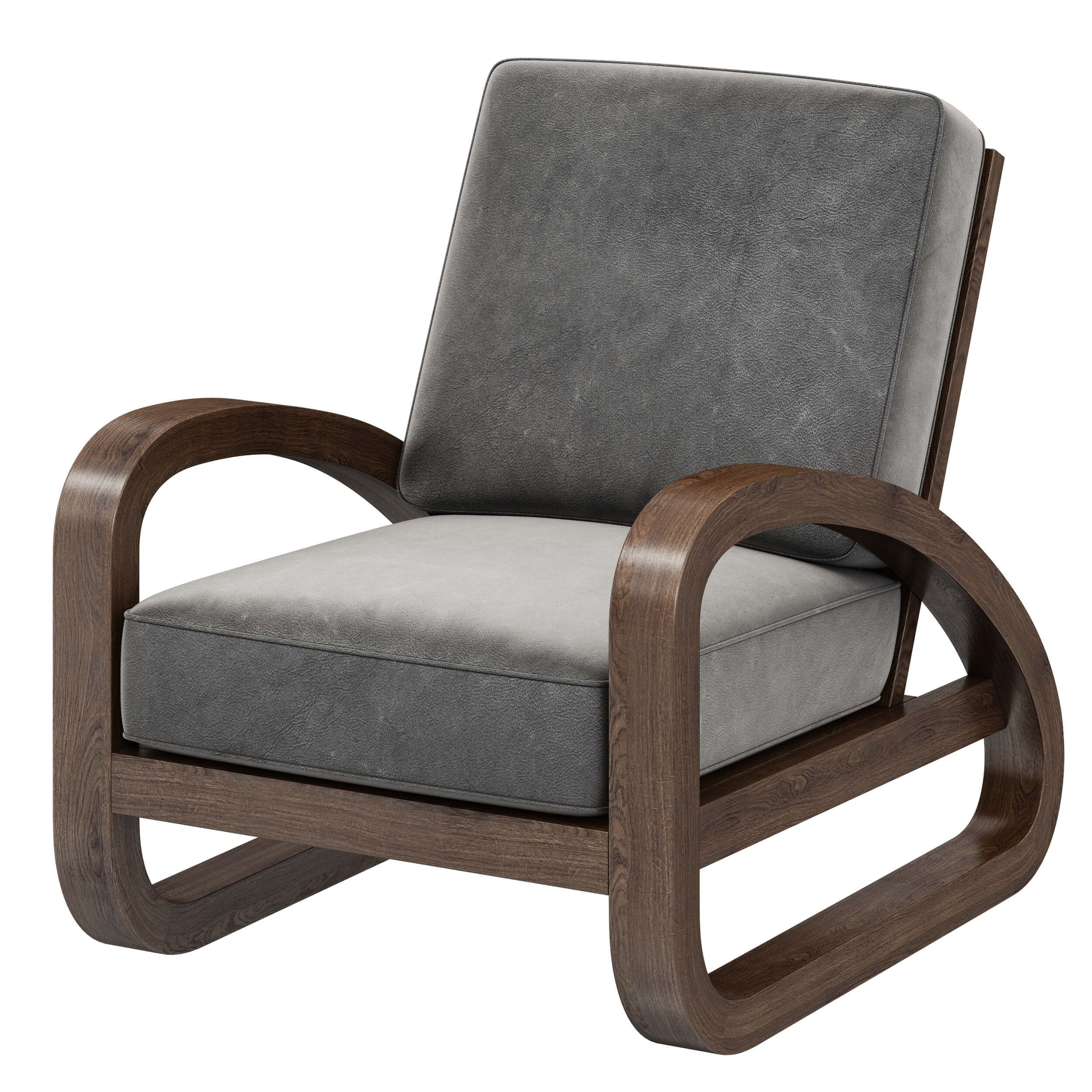 Restoration Hardware Pascal Leather Chair - 3D Model by zifir3d