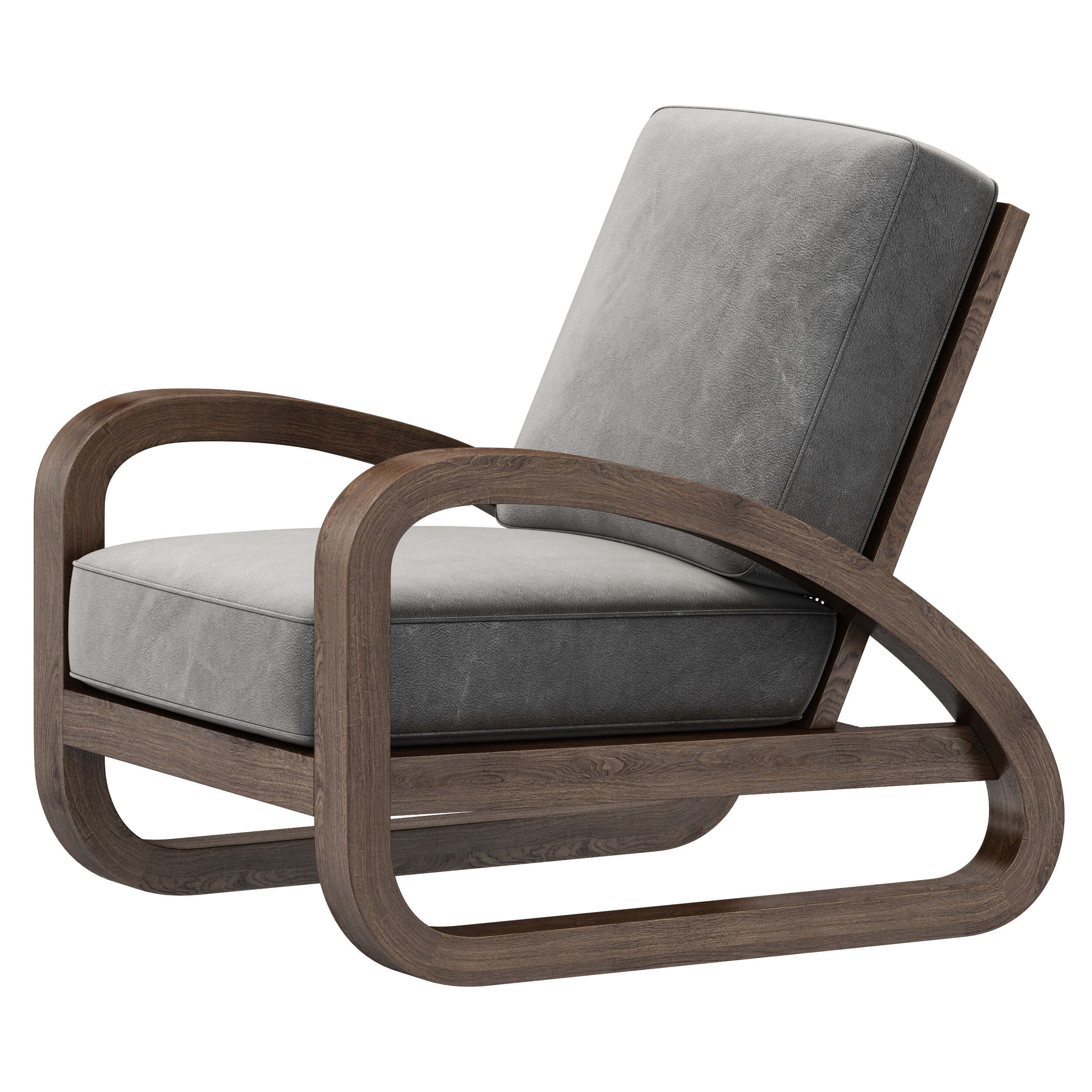 Restoration Hardware Pascal Leather Chair - 3D Model by zifir3d