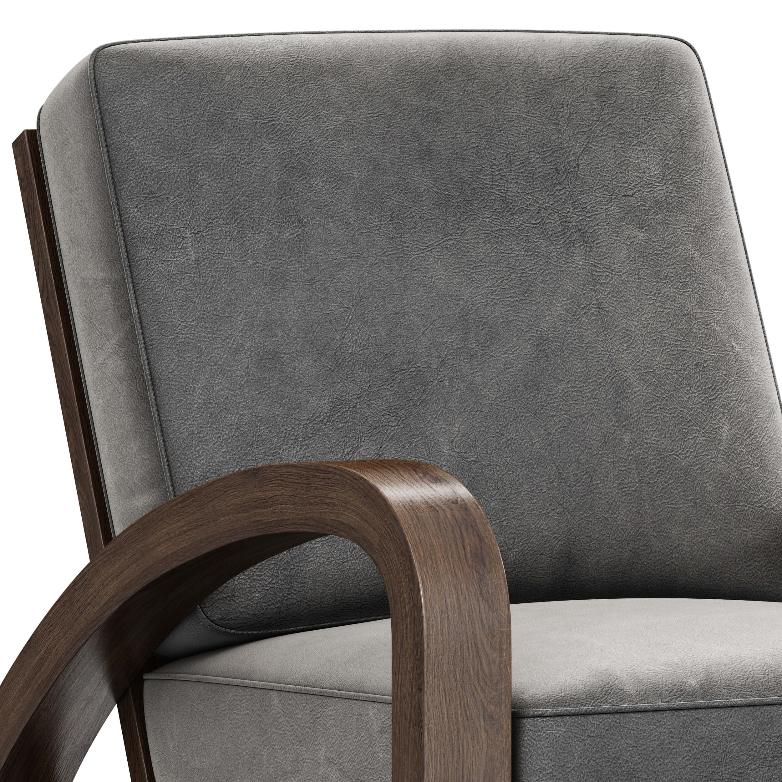 Restoration Hardware Pascal Leather Chair - 3D Model by zifir3d