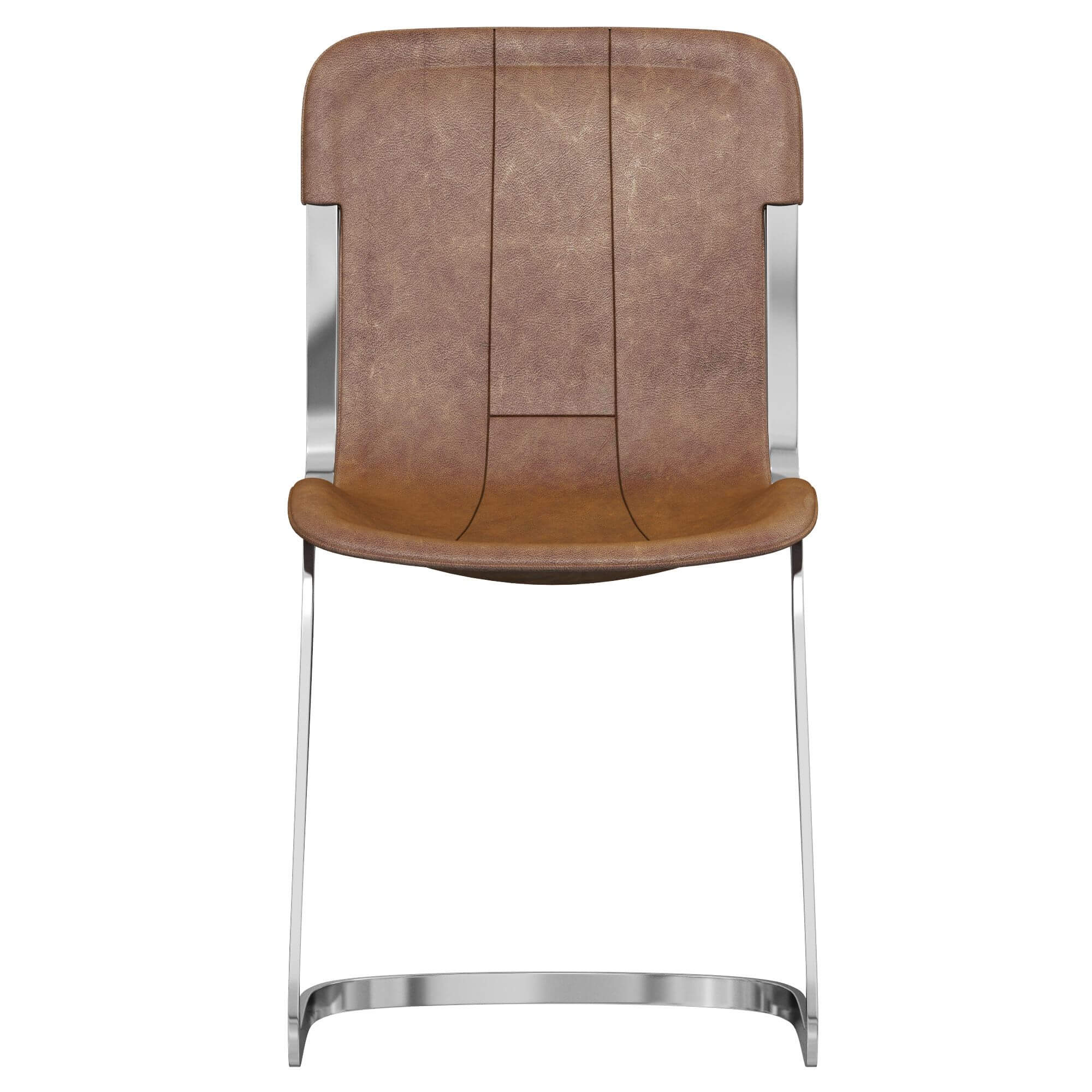 Restoration Hardware Rizzo Leather Side Chair - 3D Model by zifir3d