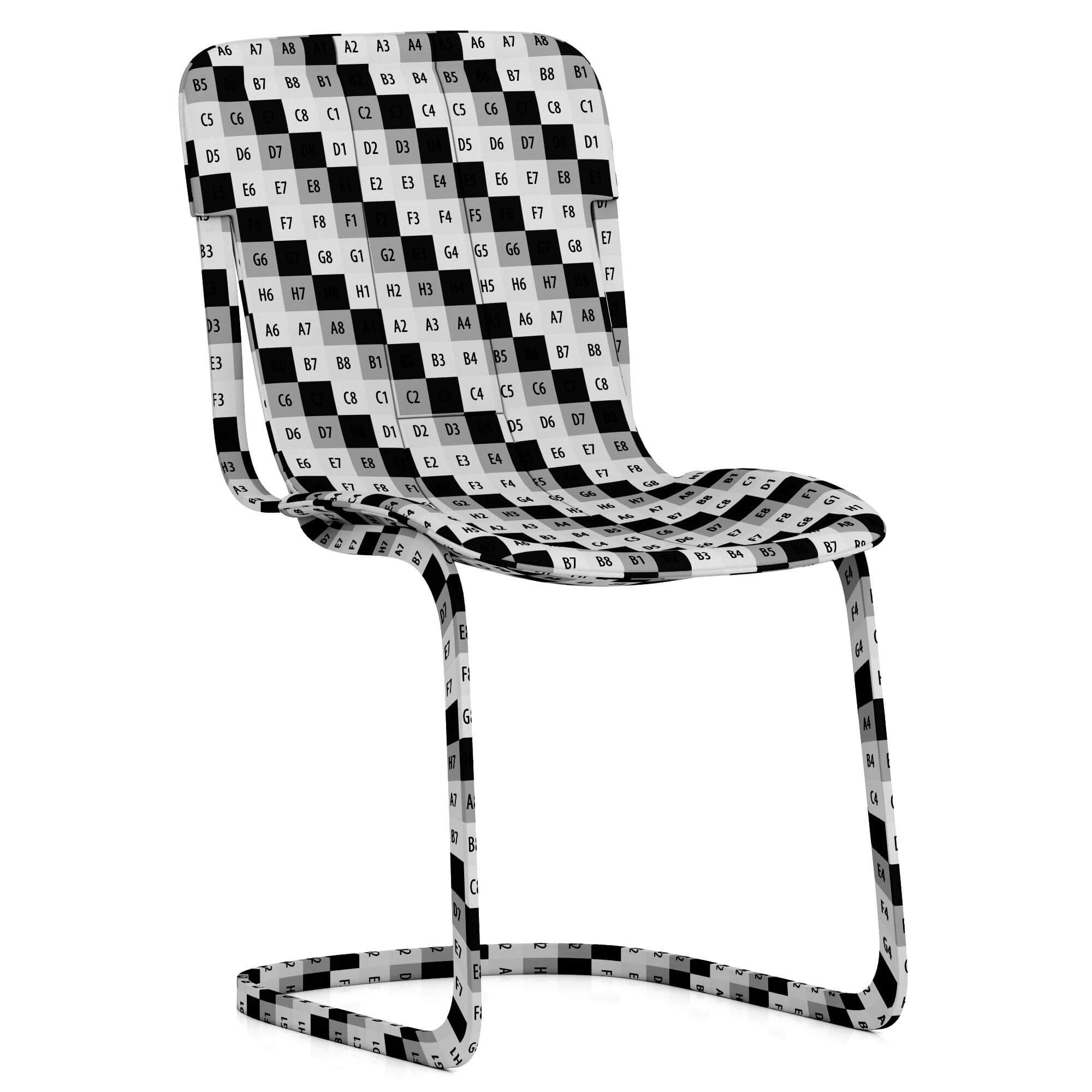 Restoration Hardware Rizzo Leather Side Chair - 3D Model by zifir3d