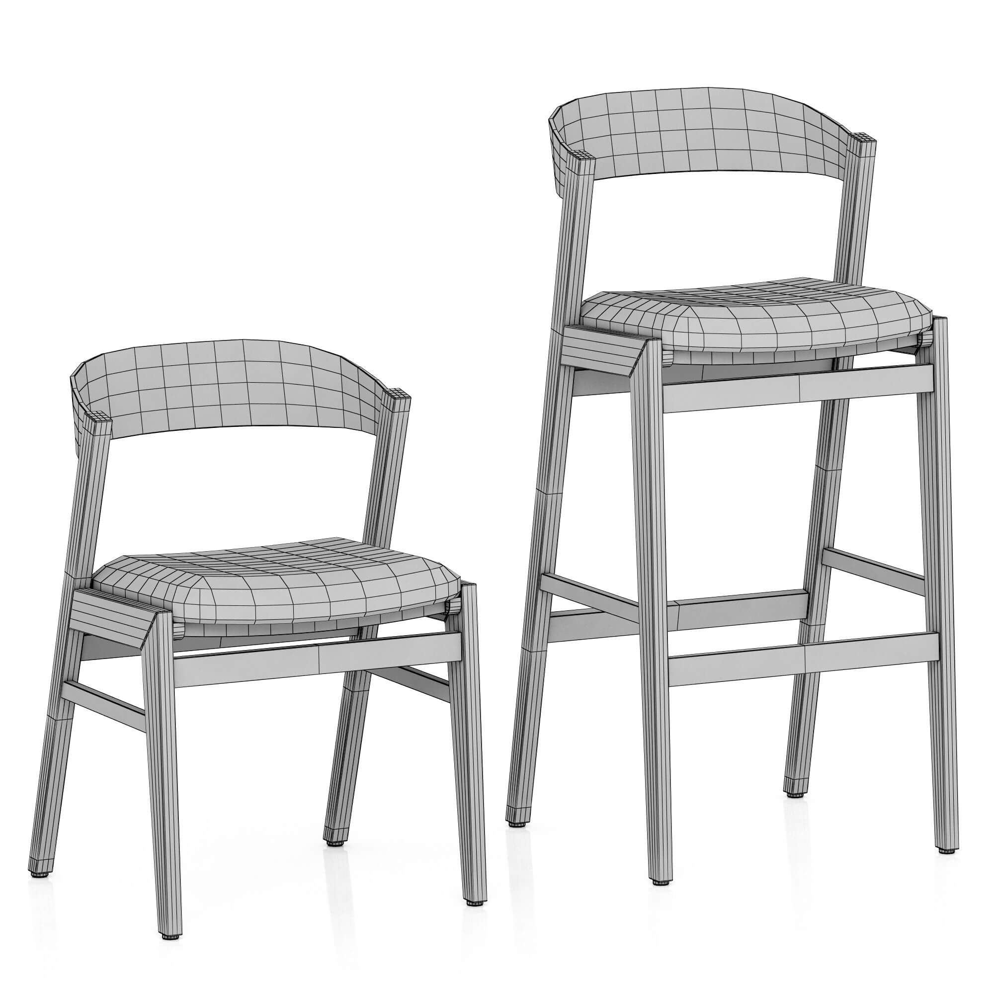 RH Anders Fabric Chair - 3D Model by zifir3d