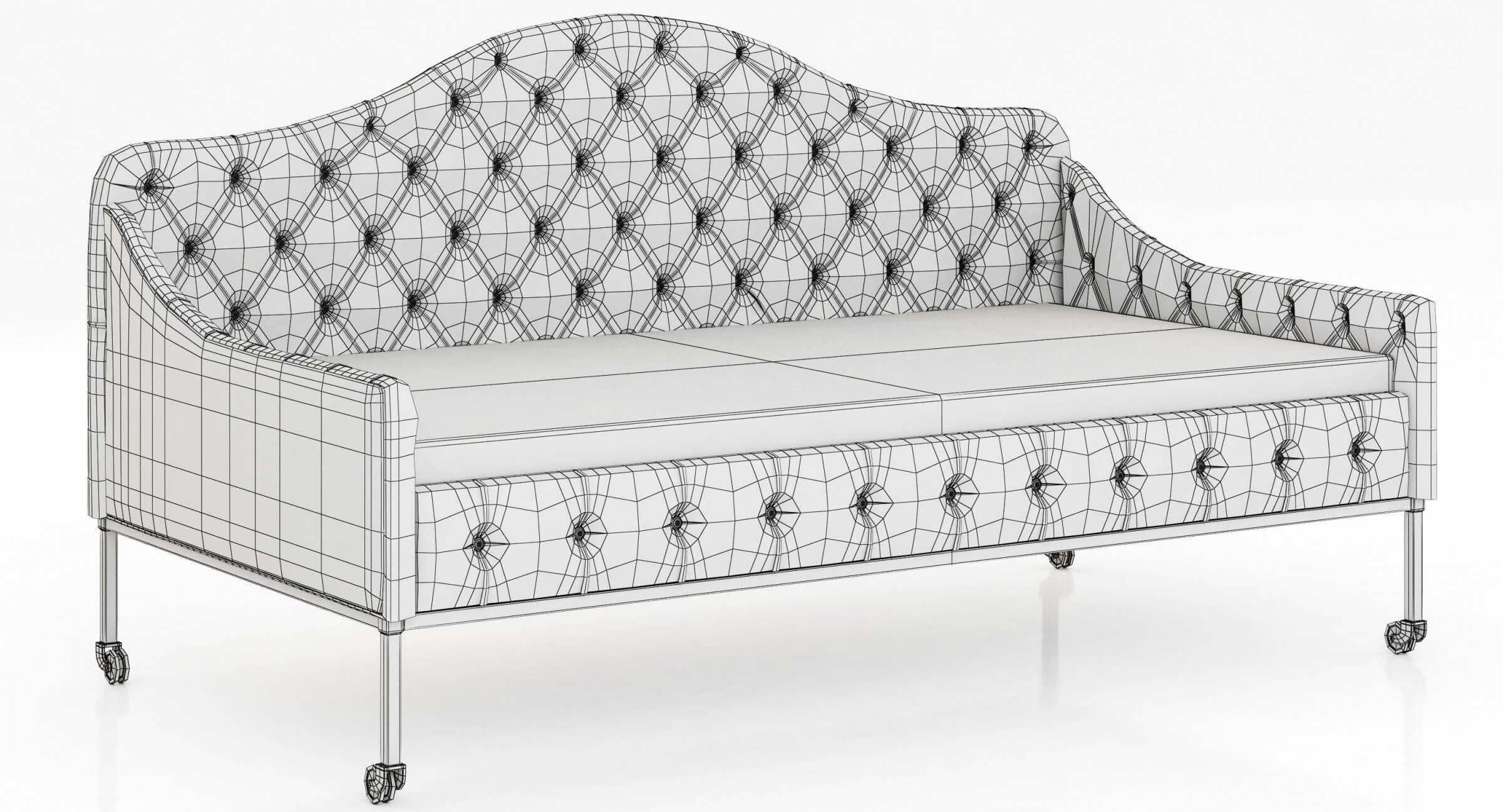 RH Francesca Tufted Daybed - 3D Model by zifir3d