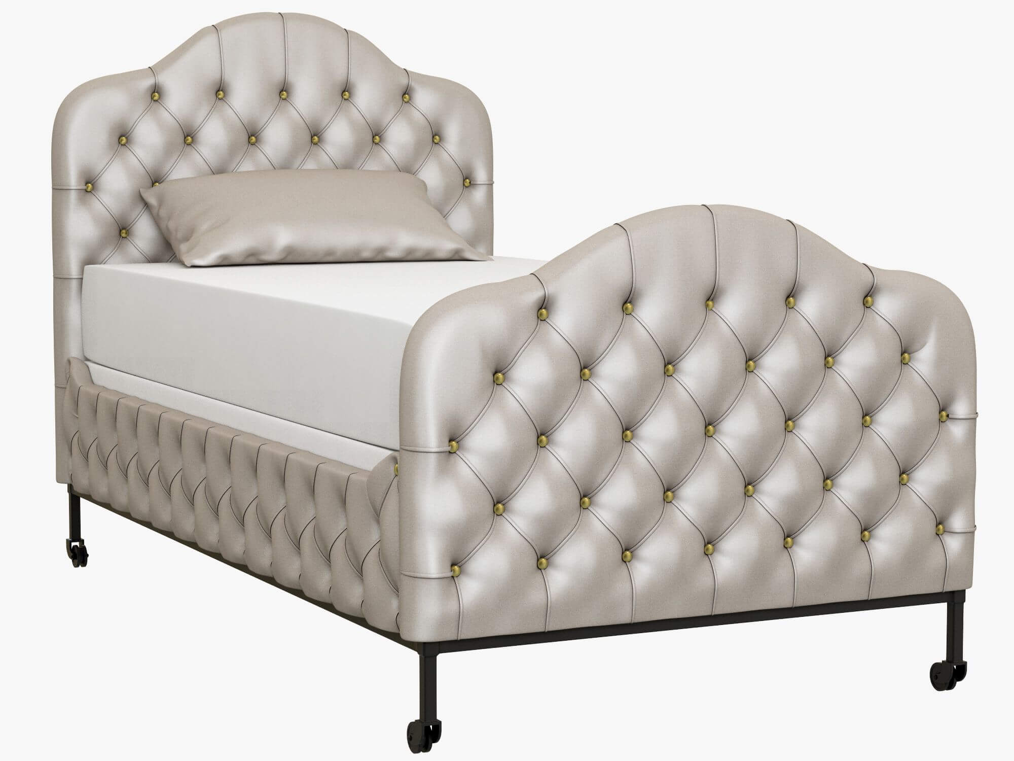 RH Francesca Upholstered Bed - 3D Model by zifir3d