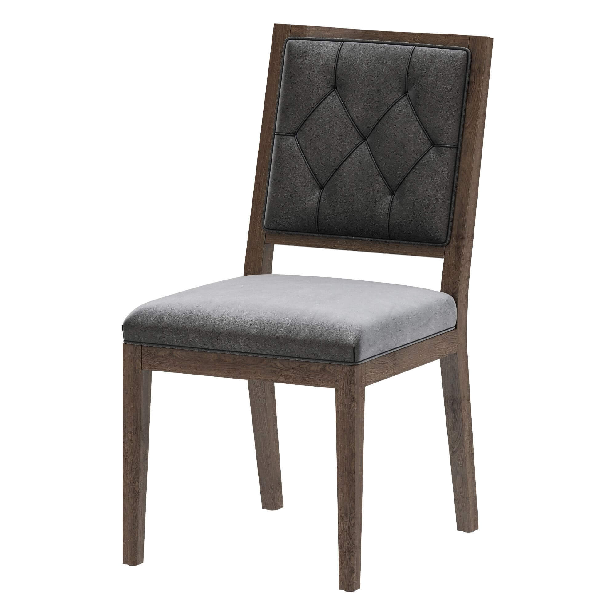 RH French Contemporary Tufted Square Chair - 3D Model by zifir3d