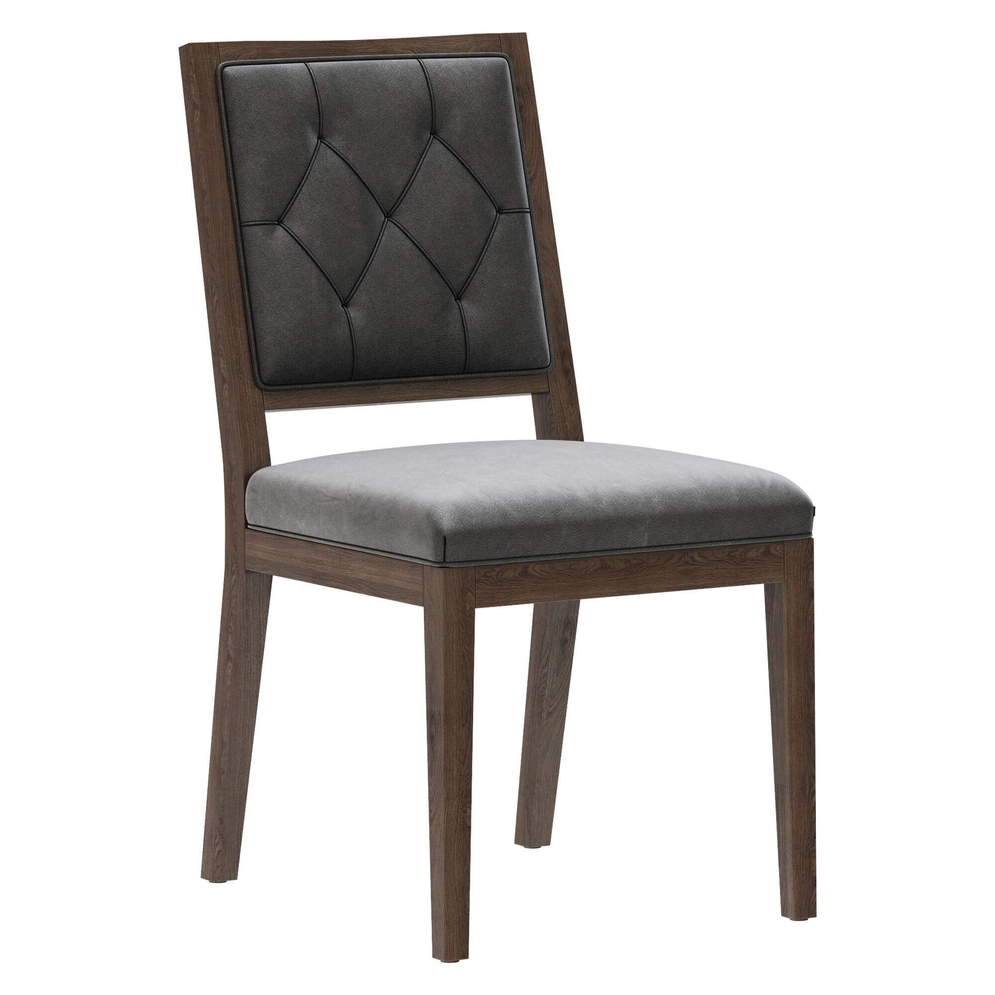 RH French Contemporary Tufted Square Chair - 3D Model by zifir3d