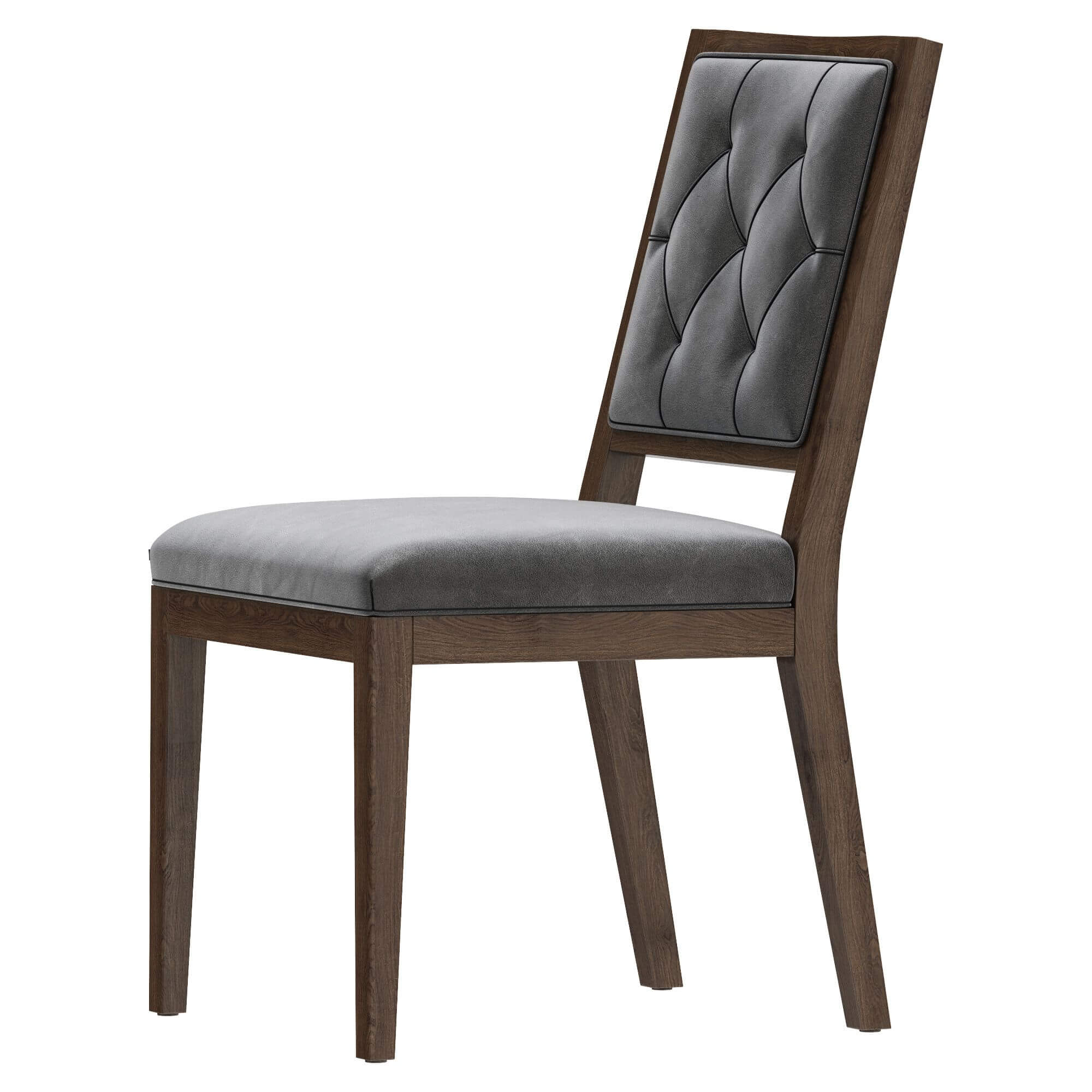 RH French Contemporary Tufted Square Chair - 3D Model by zifir3d