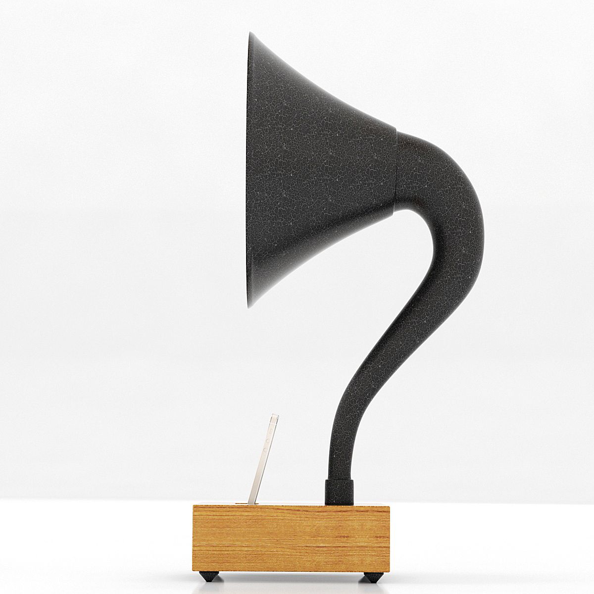 RH Iphone Gramophone Walnut - 3D Model by zifir3d