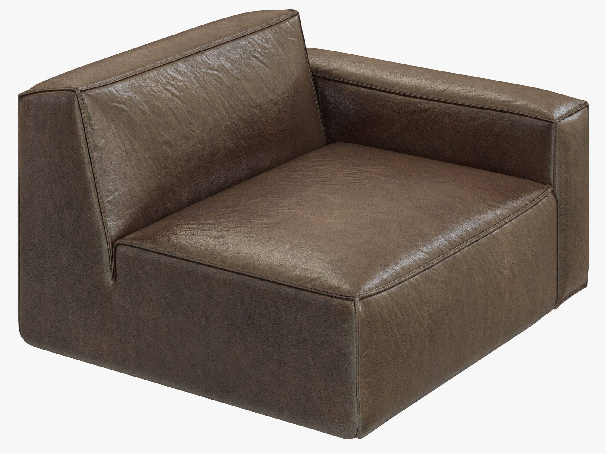 RH Modern Como Modular Right-Arm Chair 3D Model by zifir3d